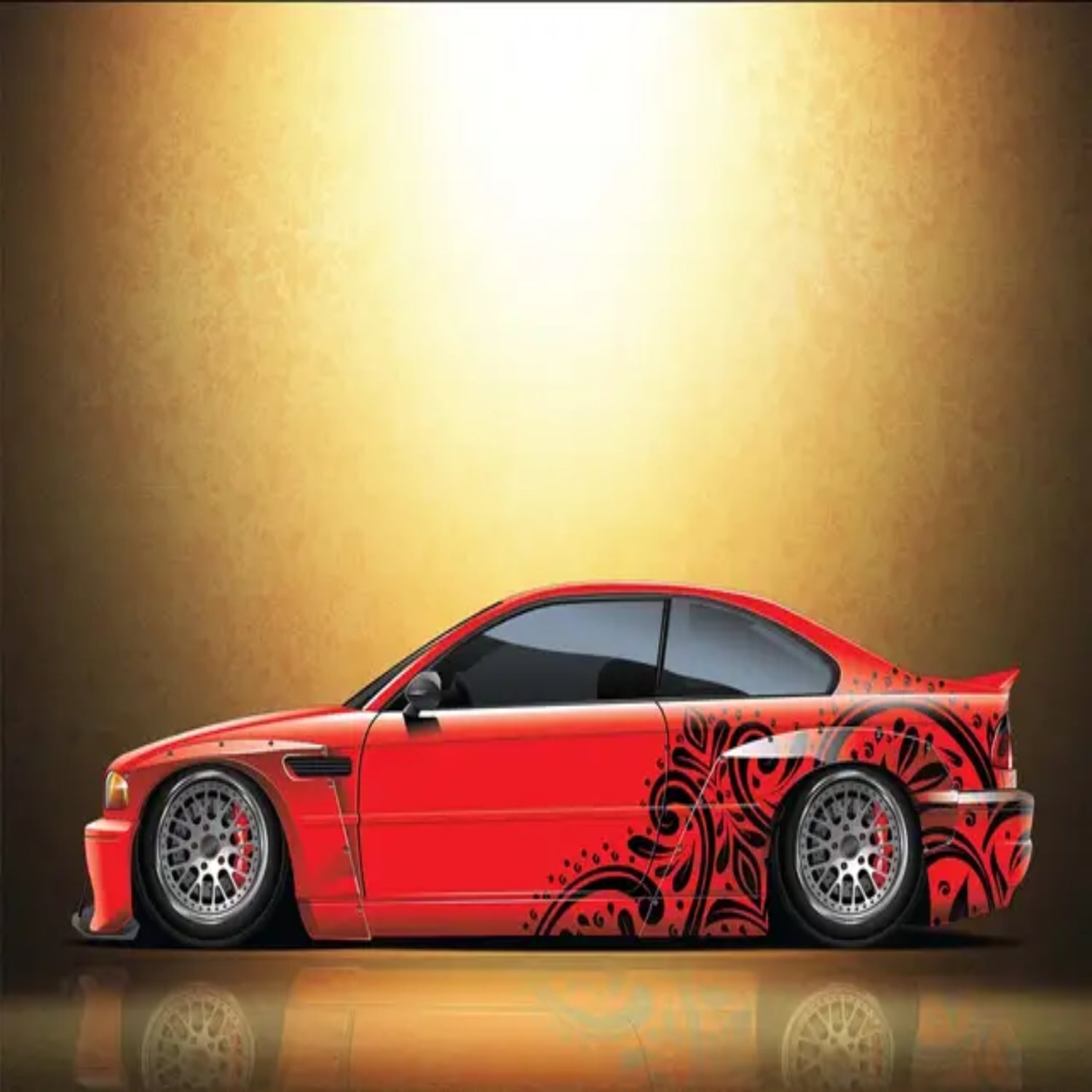 LOPNGLS Custom Tatau Wrap Design Pattern Wrap Fit Car Wrap Car DIY Cool ...