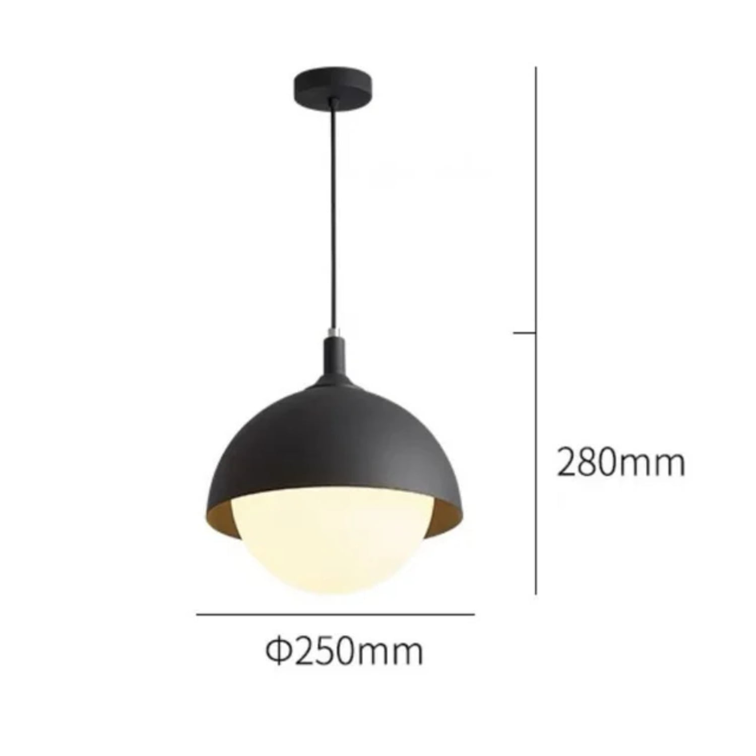 LOPNGLS Elegant Modern Black and White LED Ceiling Light Fixture for ...