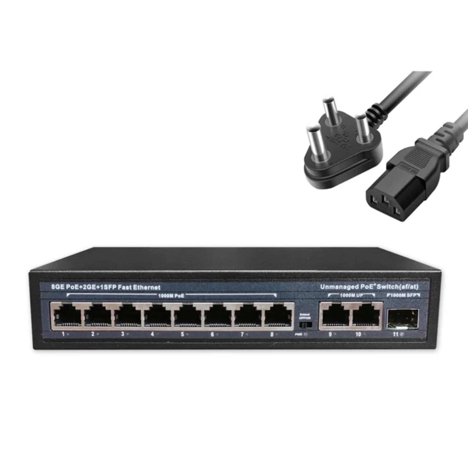 LOPNGLS Full Gigabit POE Network Ethernet Switch Unmanaged Hub 120W 8 ...