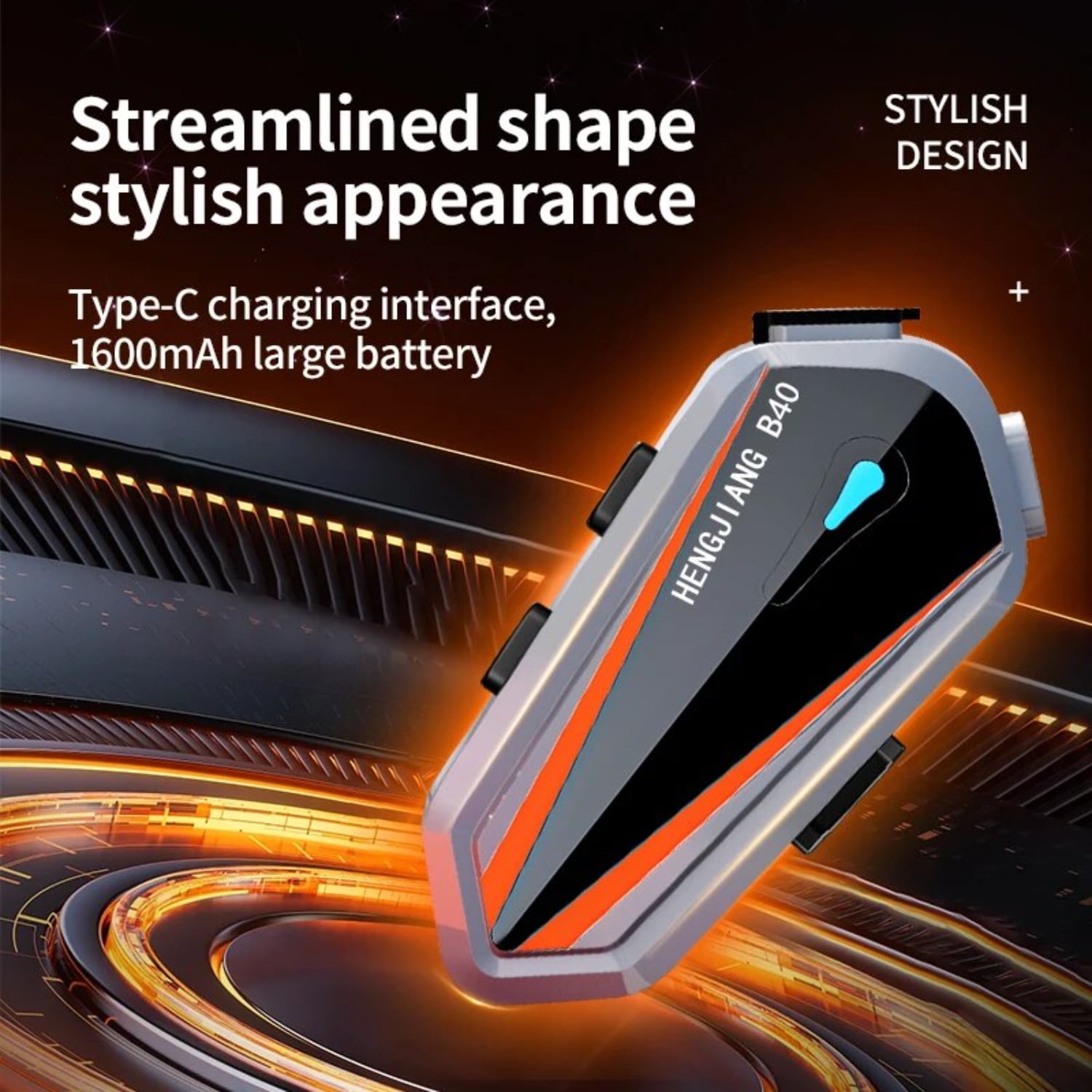LOPNGLS Heng Jiang B40 Motorcycle Helmet Bluetooth Headset Stereo ...