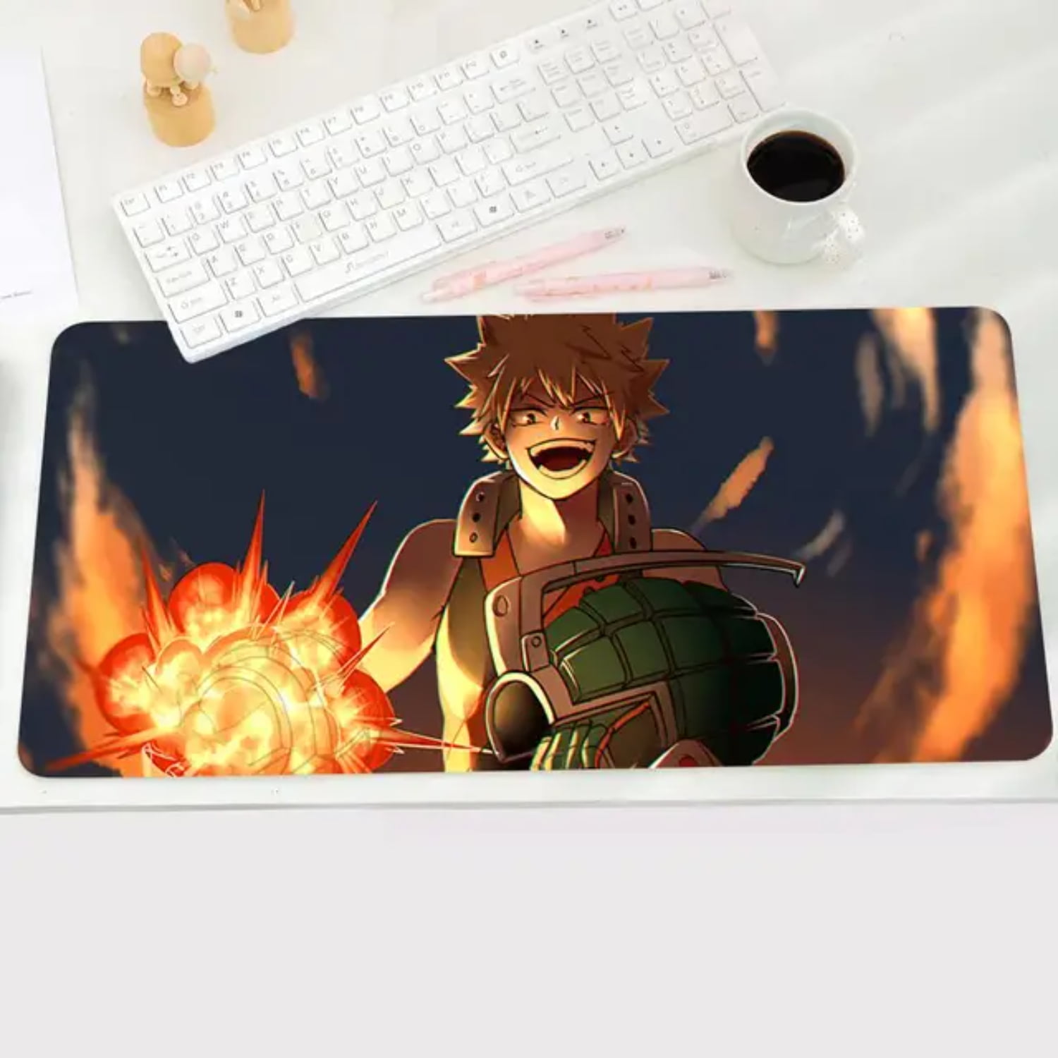 LOPNGLS Hero Academia Bakugo Fashion Mouse Pad Large Anime Desk Mat ...