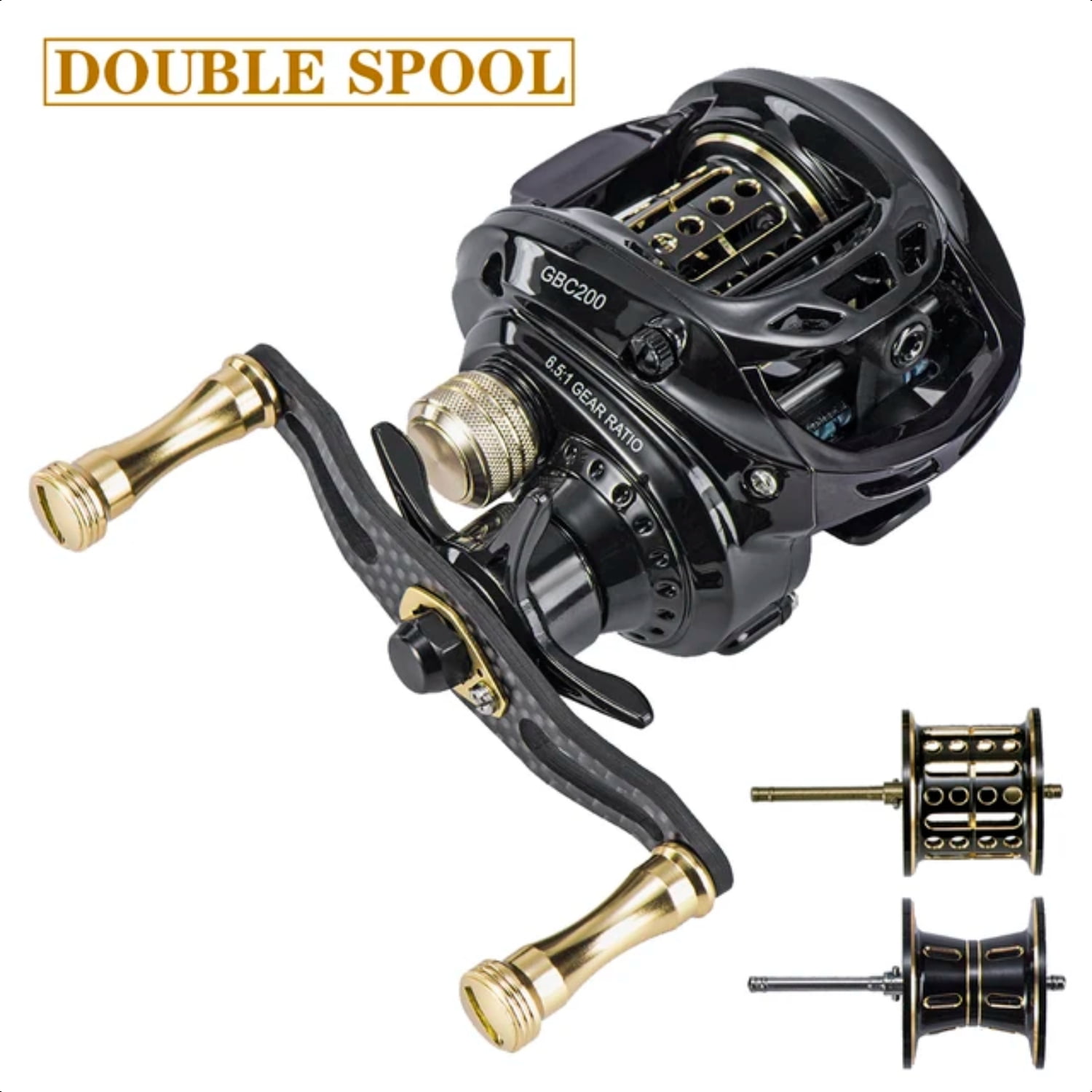 LOPNGLS High Performance Ultralight Carbon Fiber GBC200 BFS Baitcasting ...