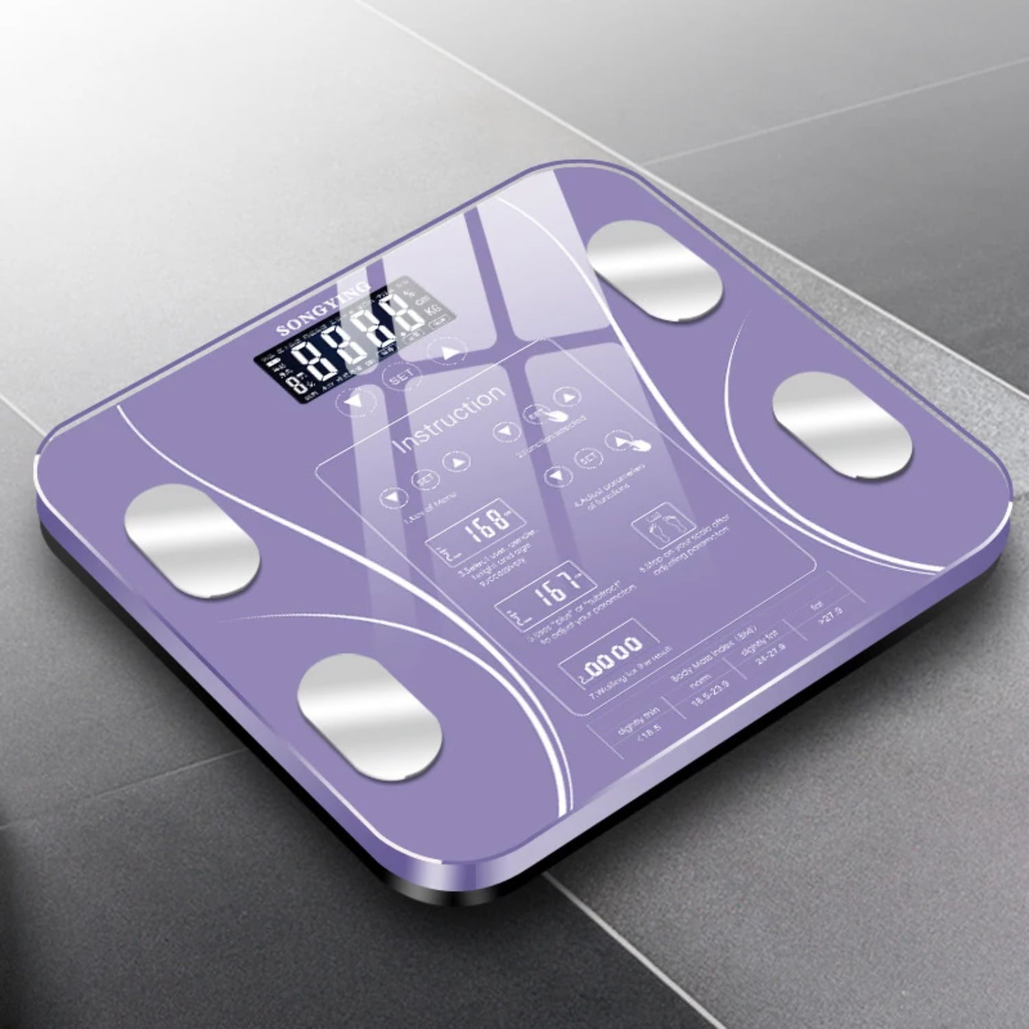 LOPNGLS Intelligent weight scale digital bathroom weight scale BMI ...