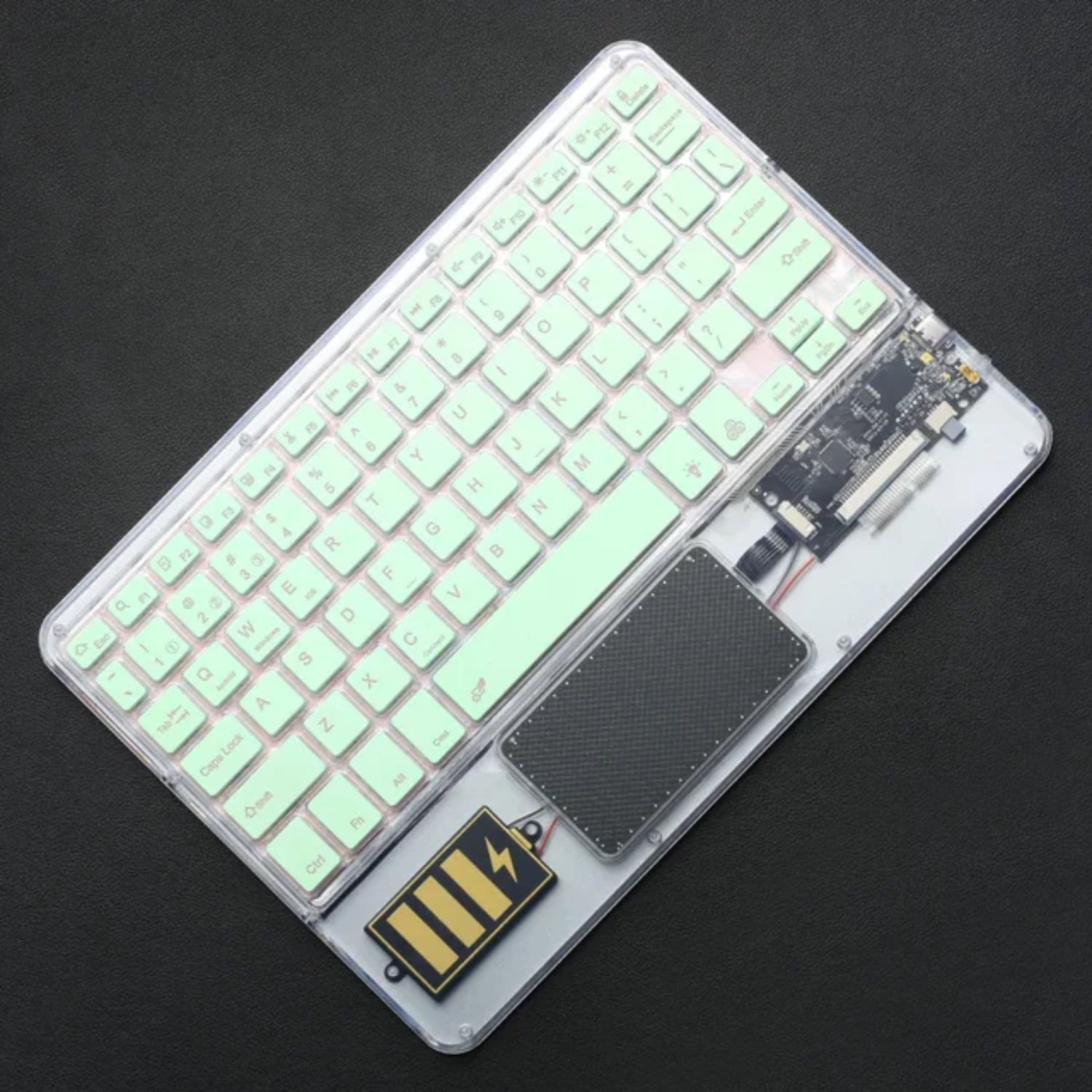 LOPNGLS Luminous keyboard Wireless Bluetooth-compatible Keyboard ...