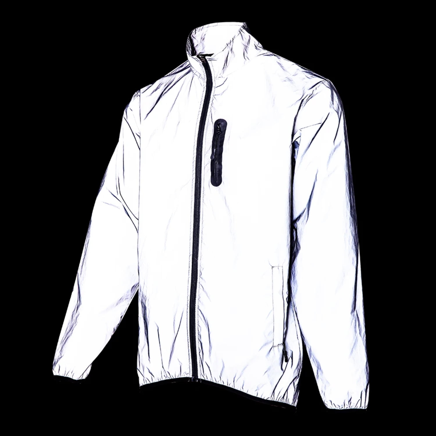LOPNGLS Men Reflective Jacket Night Glowing Bomber Jacket MTB Cycling ...