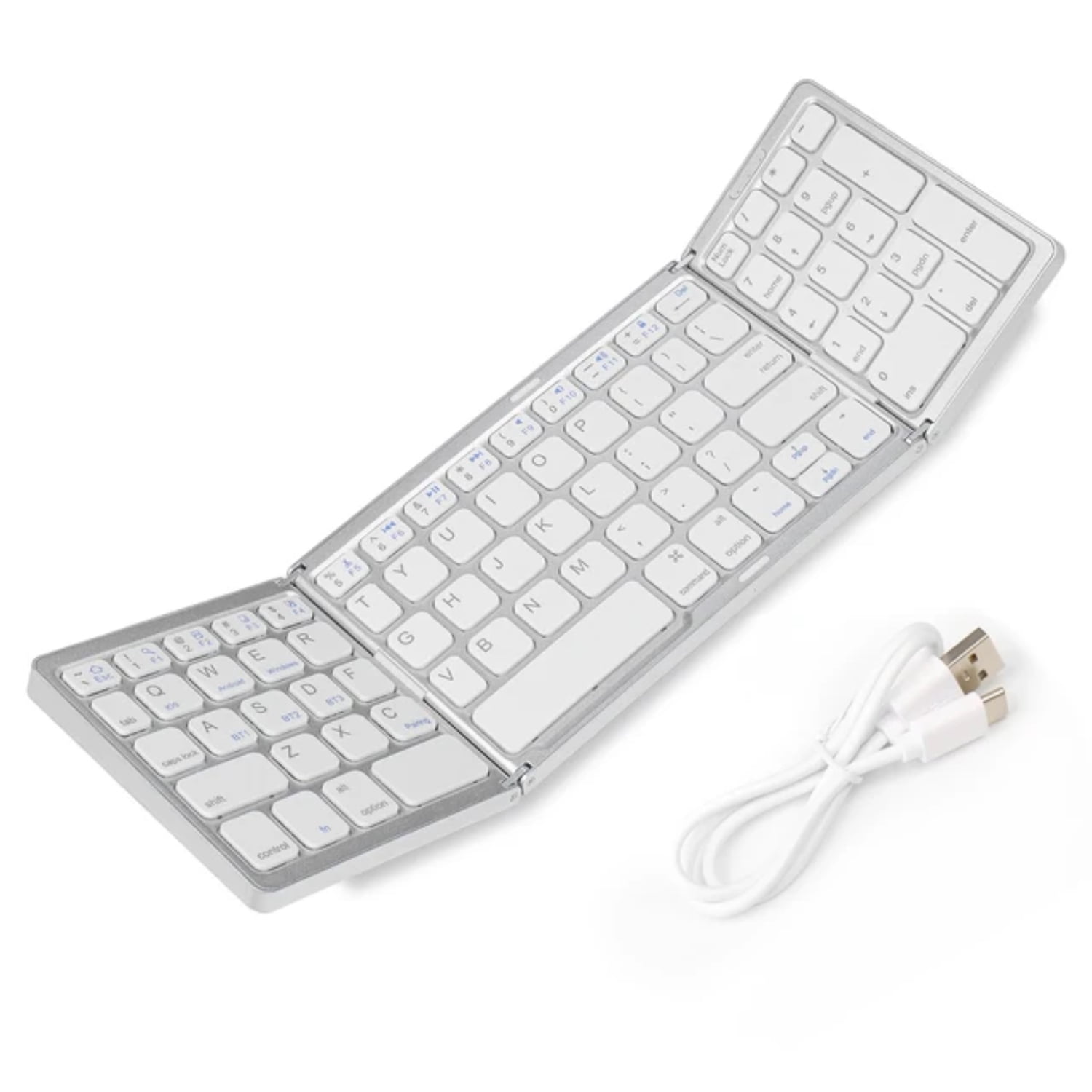 LOPNGLS Mini Portable Folding Keyboard Thin Wireless BT Number Keypad ...