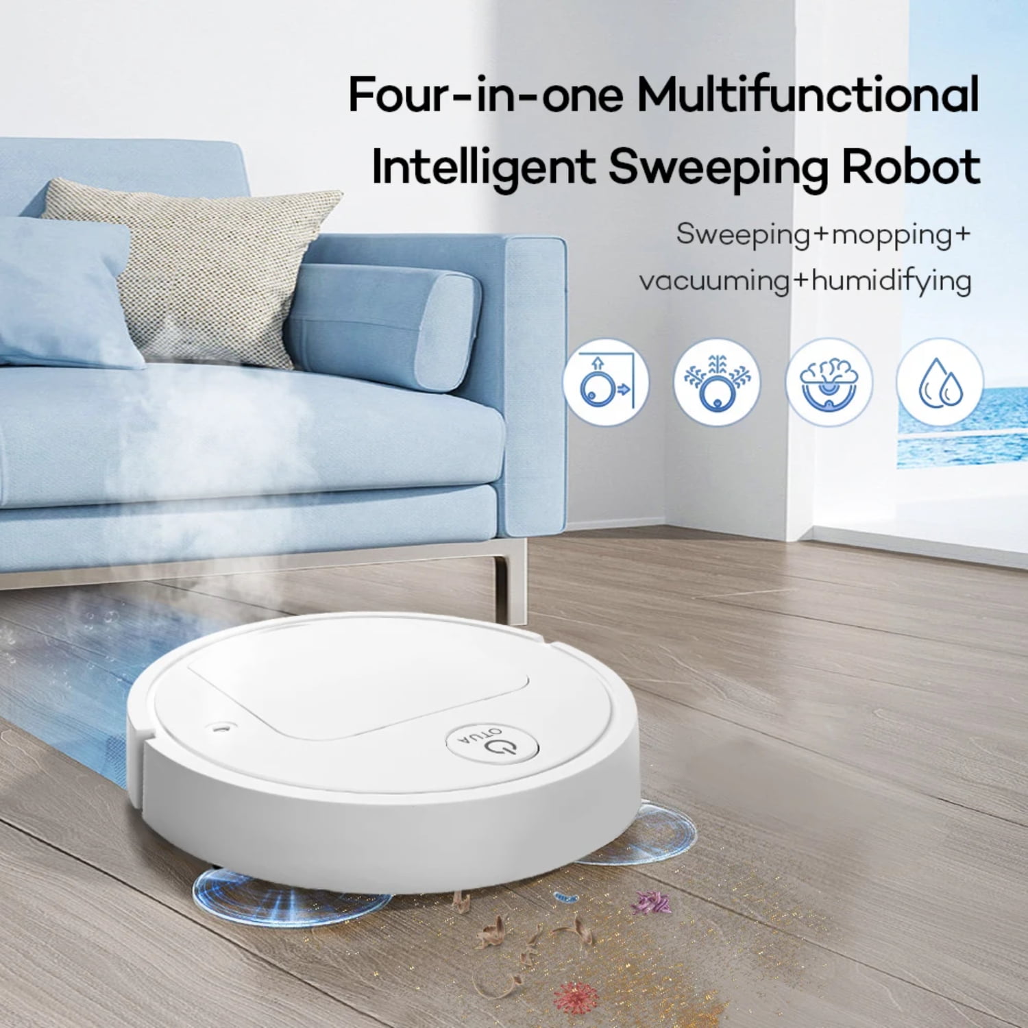 LOPNGLS Powerful 5-in-1 USB Rechargeable Robot Vacuum Cleaner ...