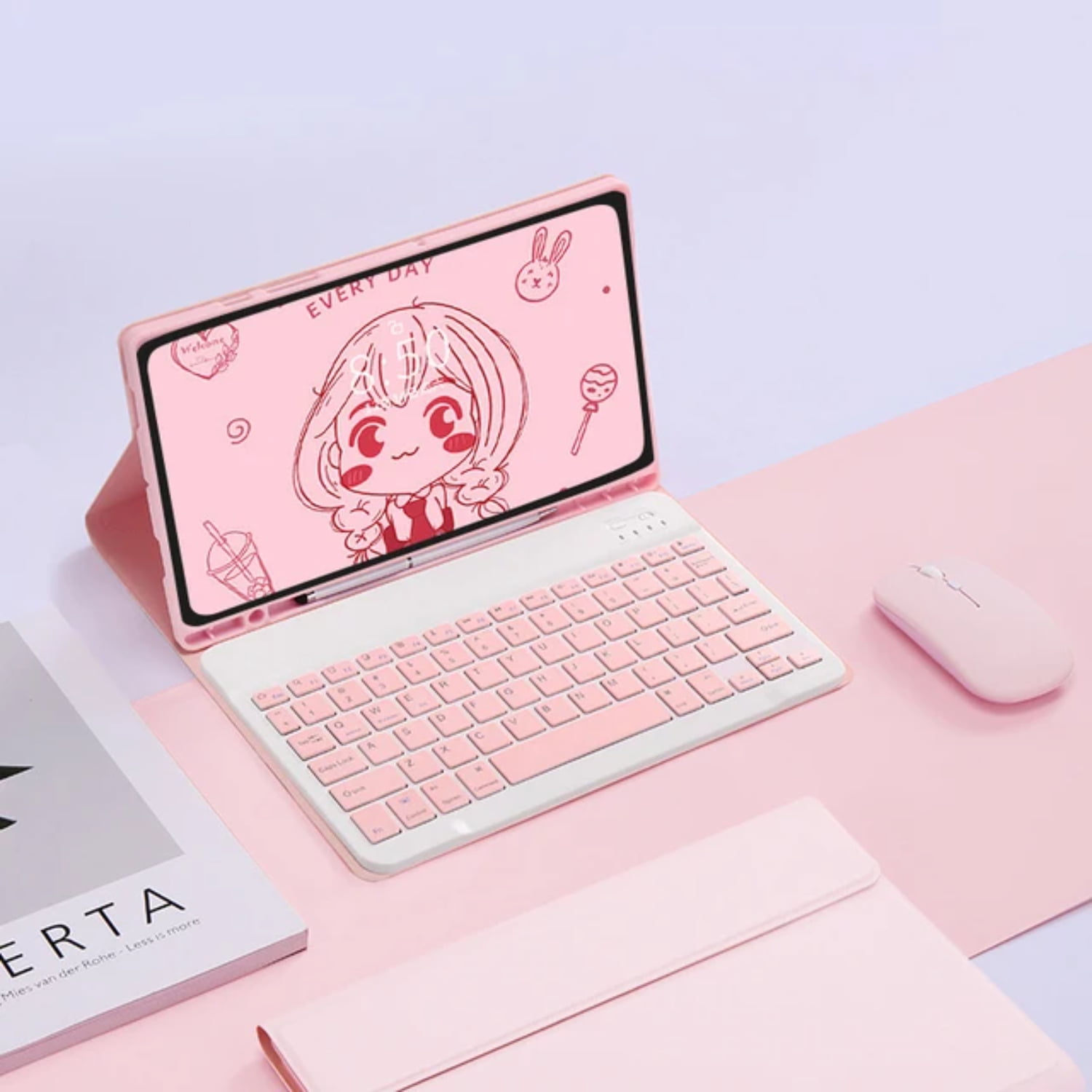 LOPNGLS Ultra-slim and Stylish Wireless Keyboard and Free Mouse Combo ...