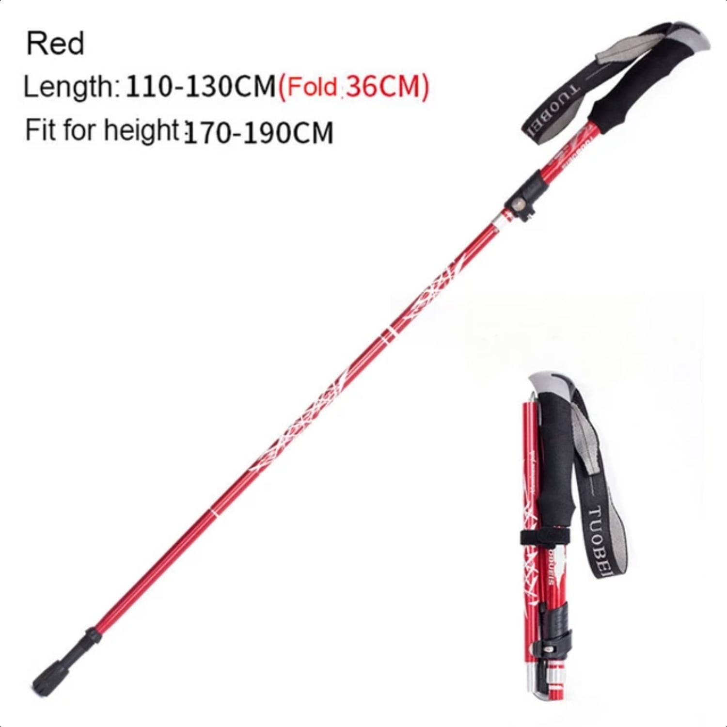 LOPNGLS Ultralight Durable Foldable Aluminum Telescopic Walking Stick ...