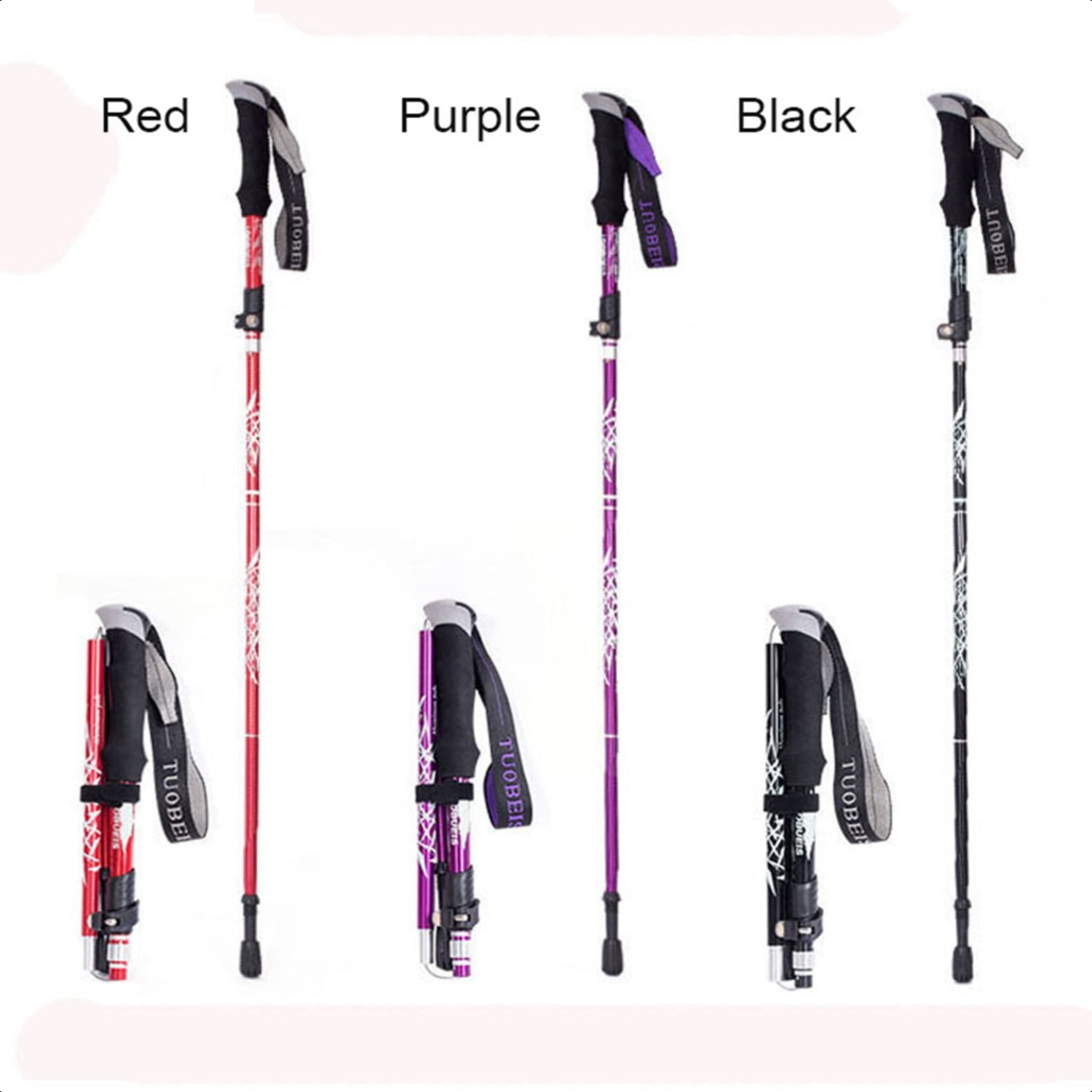 LOPNGLS Ultralight Durable Foldable Aluminum Telescopic Walking Stick ...