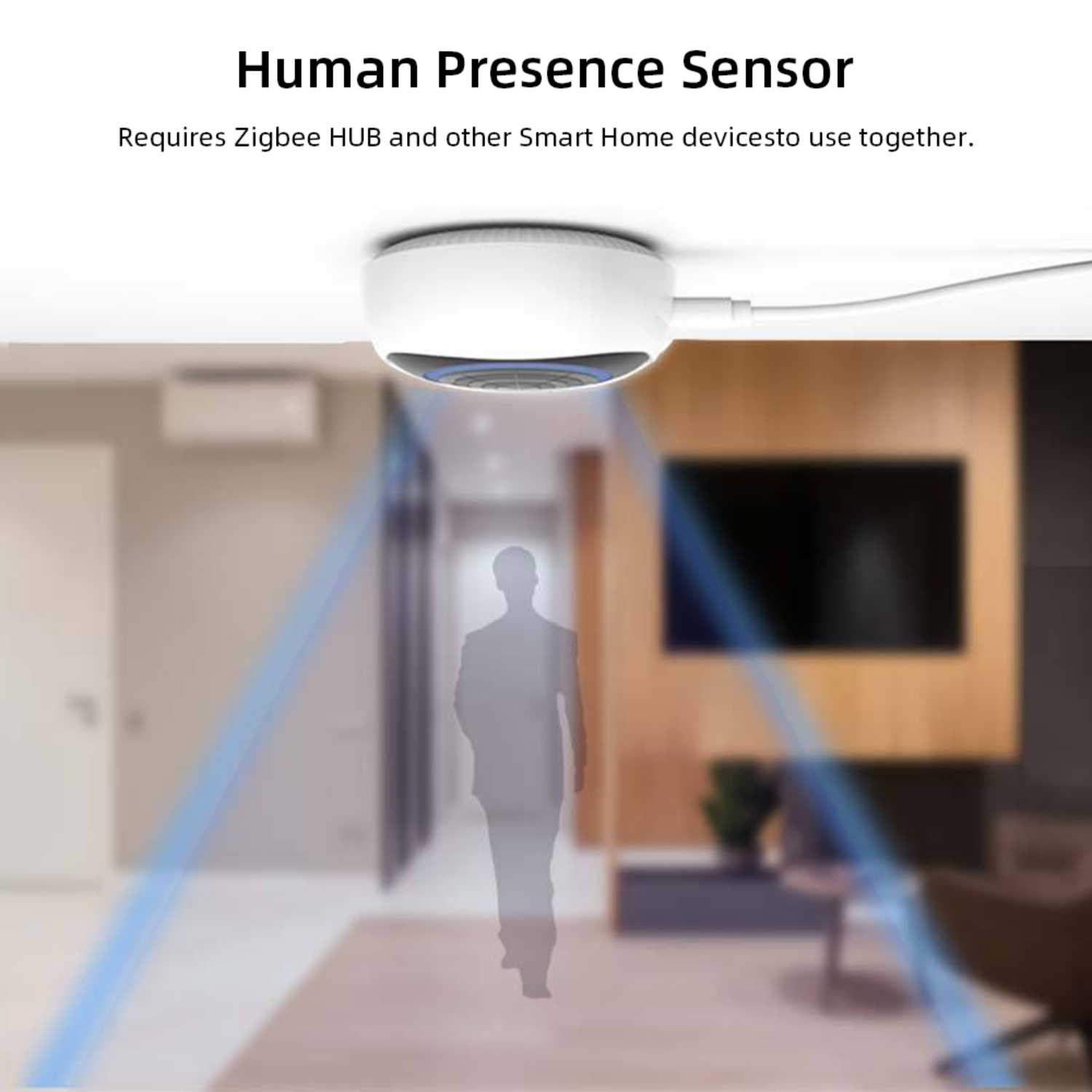 LOPNGLS Zigbee Intelligent Radar Radar Wave Human Presence Sensor 5.8G ...