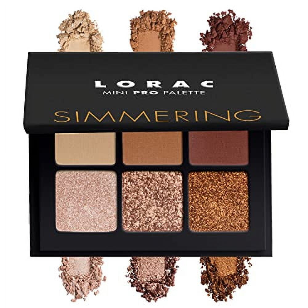 LORAC Mini PRO Matte & Glitter Eyeshadow Palette, Simmering | Luxuary ...
