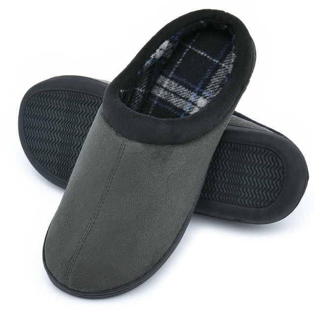 LORDFON Memory Foam Mens Slippers Slip-On House Slippers - Walmart.com