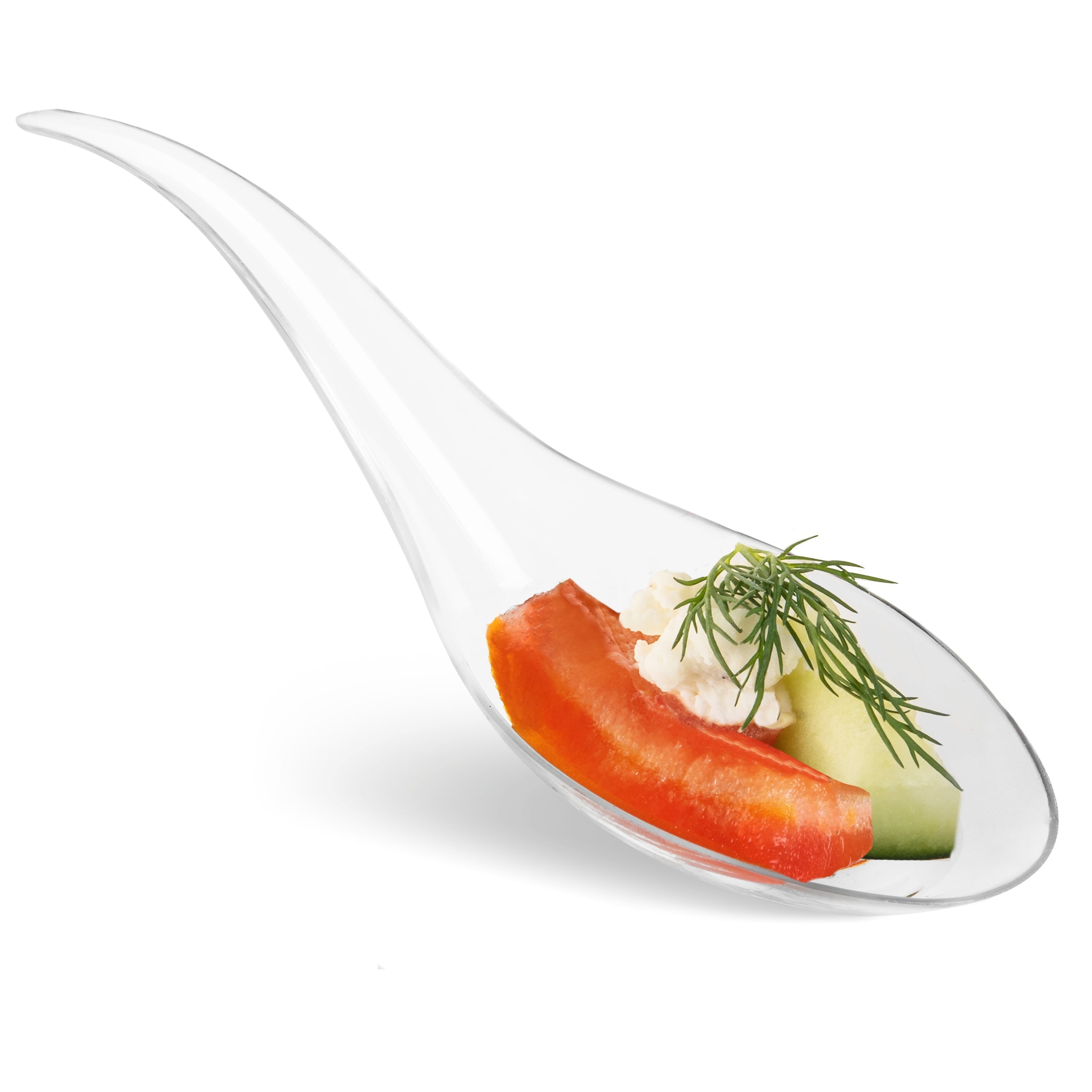 LORESO Decorative Appetizer Wave Spoon for Serving Desserts, Cakes, and ...