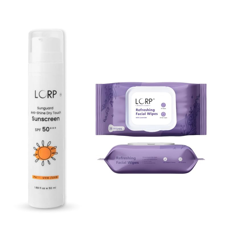 LORP Sunscreen SPF 50 LORP Facial Wipes Ultimate Sun Protection ...