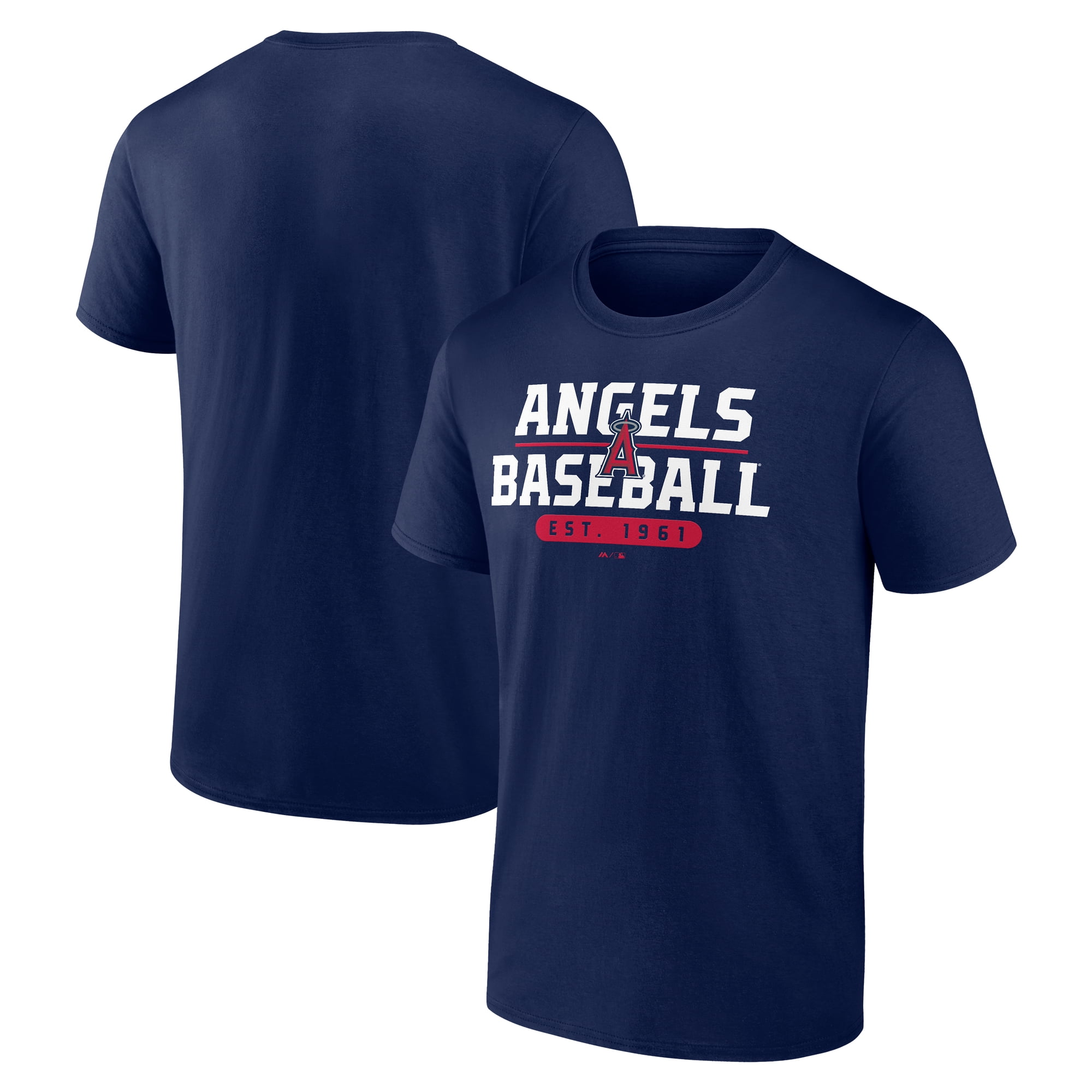 LOS ANGELES ANGELS Mens Altrnt Color Cotton Crew Short Sleeve City ...