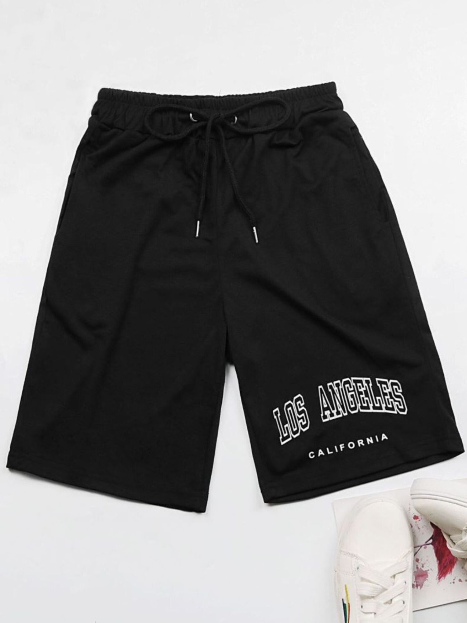 LOS ANGELES CALIFORNIA Graphic Drawstring Shorts - Walmart.com