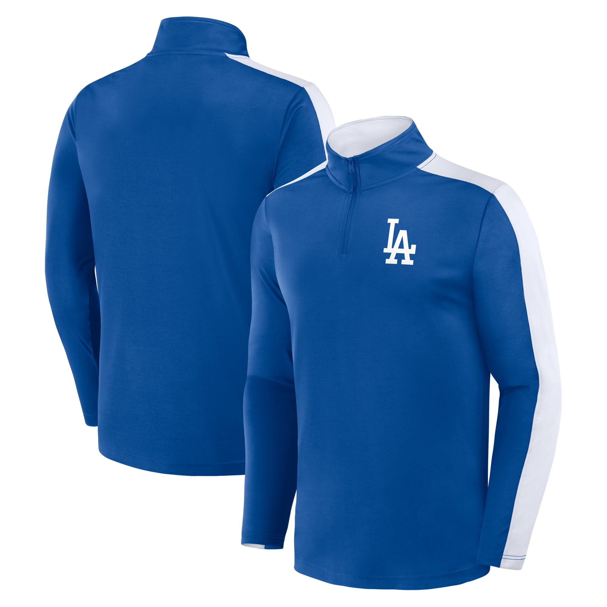 Los Angeles Dodgers Men's Royal Take Risk Polyester Quarter-Zip Pullover, Up to Size 3XL ...