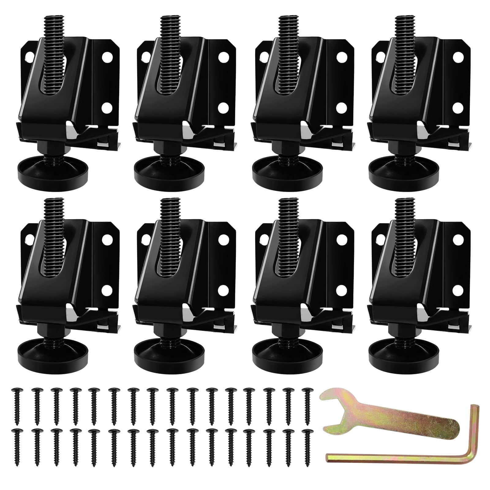 LOSCHEN 8 PCS Heavy Duty Adjustable Leveling Feet for Furniture,Hexagon ...