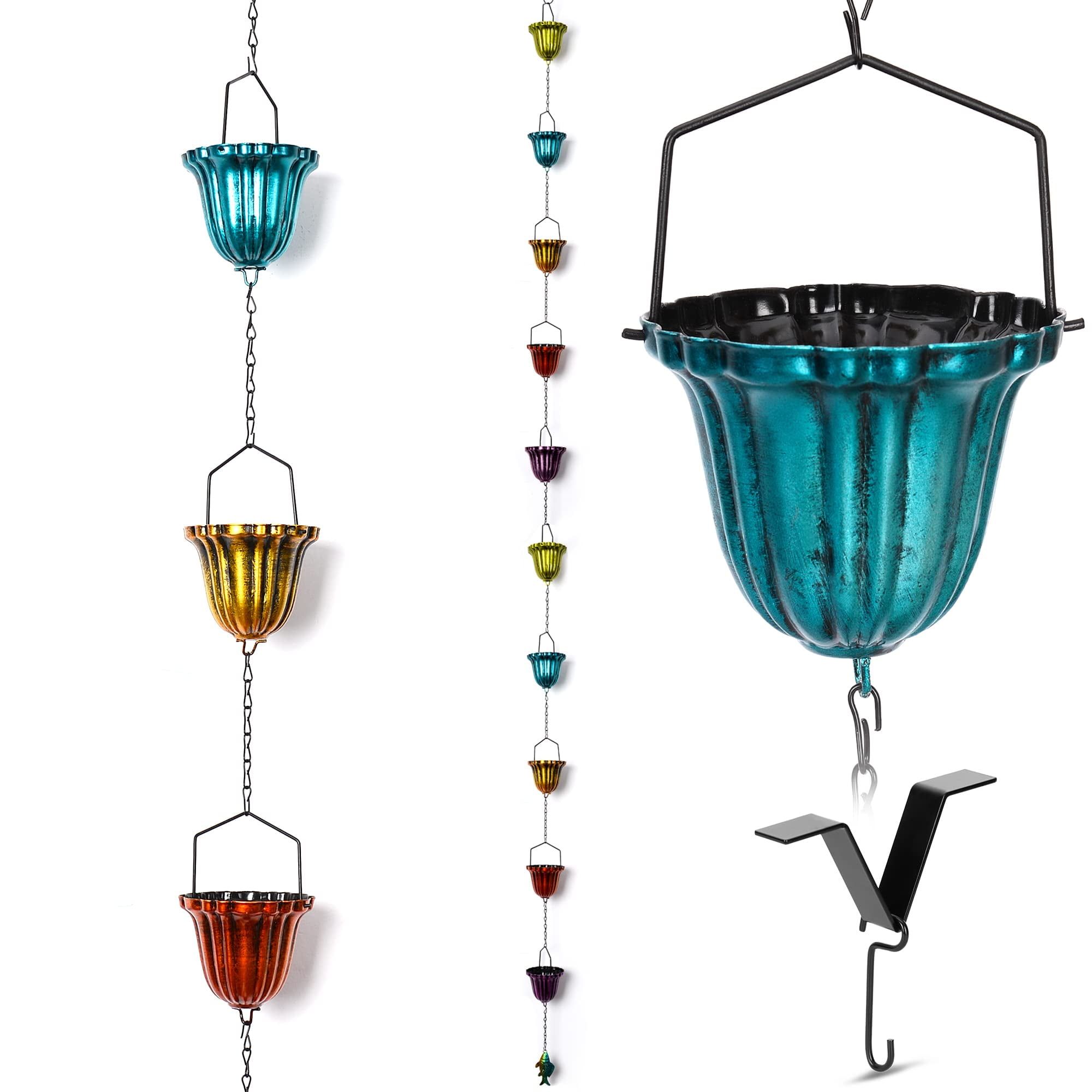 Customer reviews for LOSTRONAUT Rain Chains for Gutters - 8.5 Feet ...