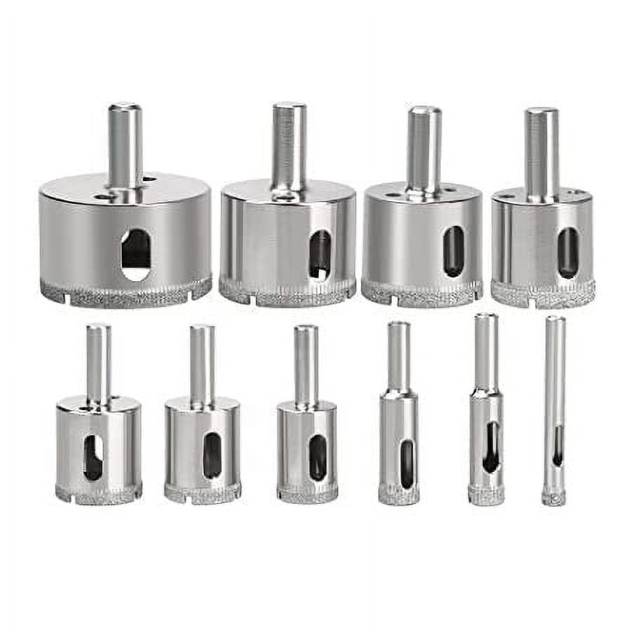 LOT 10 Pcs SET Diamond Hole Saw Drill Bit Set 1/4" - 2" Inch Granite ...