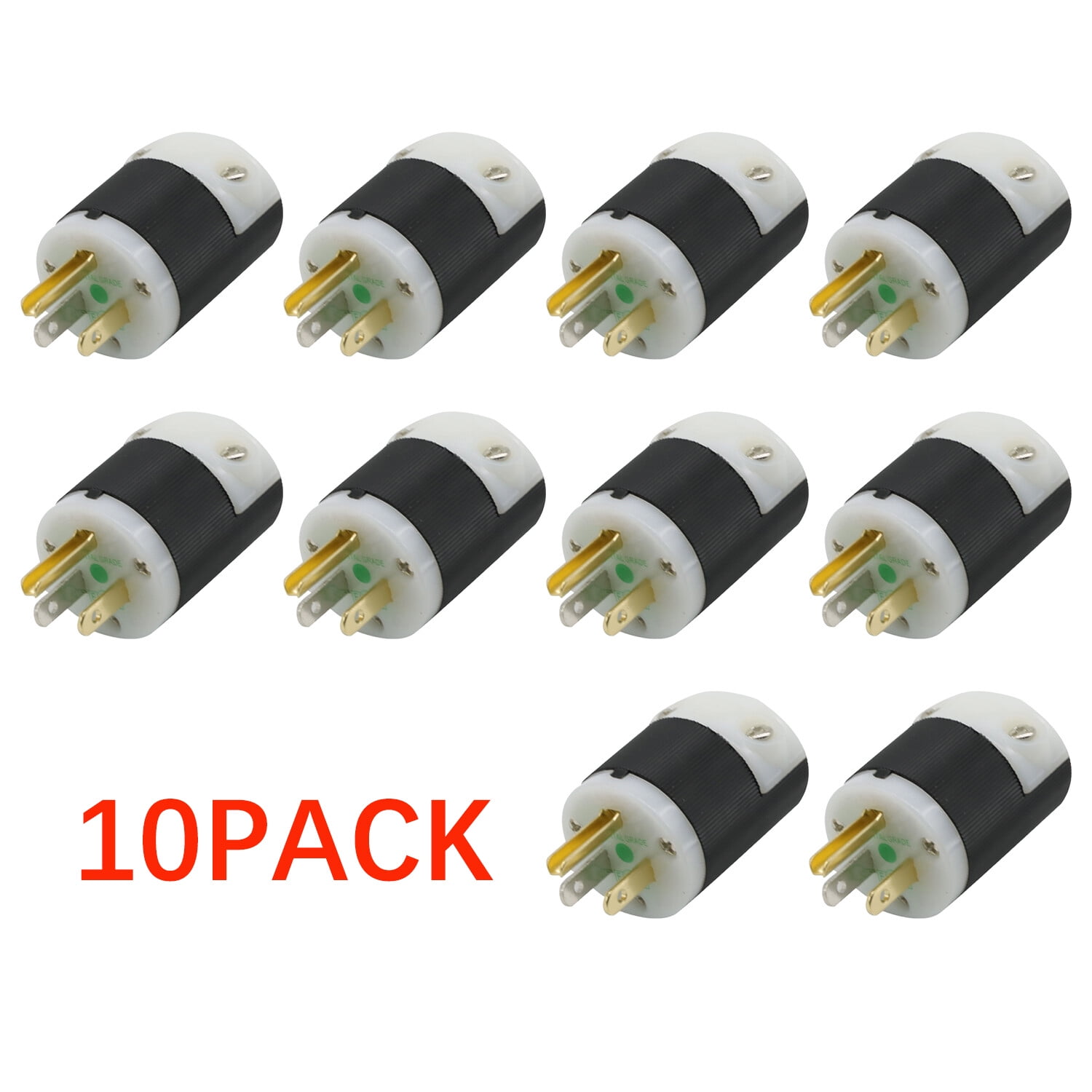 LOT 10x HBL5266C For AC Male Edison NEMA 5-15P Plug 15A 125V Connector ...