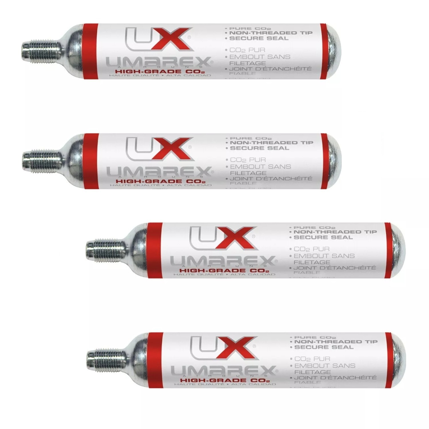 LOT (4) Umarex 88g CO2 Cartridges Prefilled Air Gun/Rifle Replacement ...