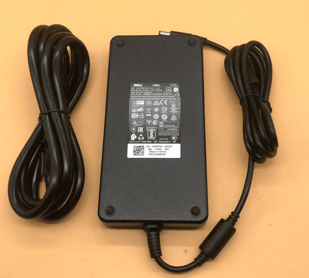 Pre-Owned LOT OF 10 DELL 240W AC Adapter LA240PM160 GA240PE1-00 00MFK9 0FWCRC 19.5V 12.3A ...