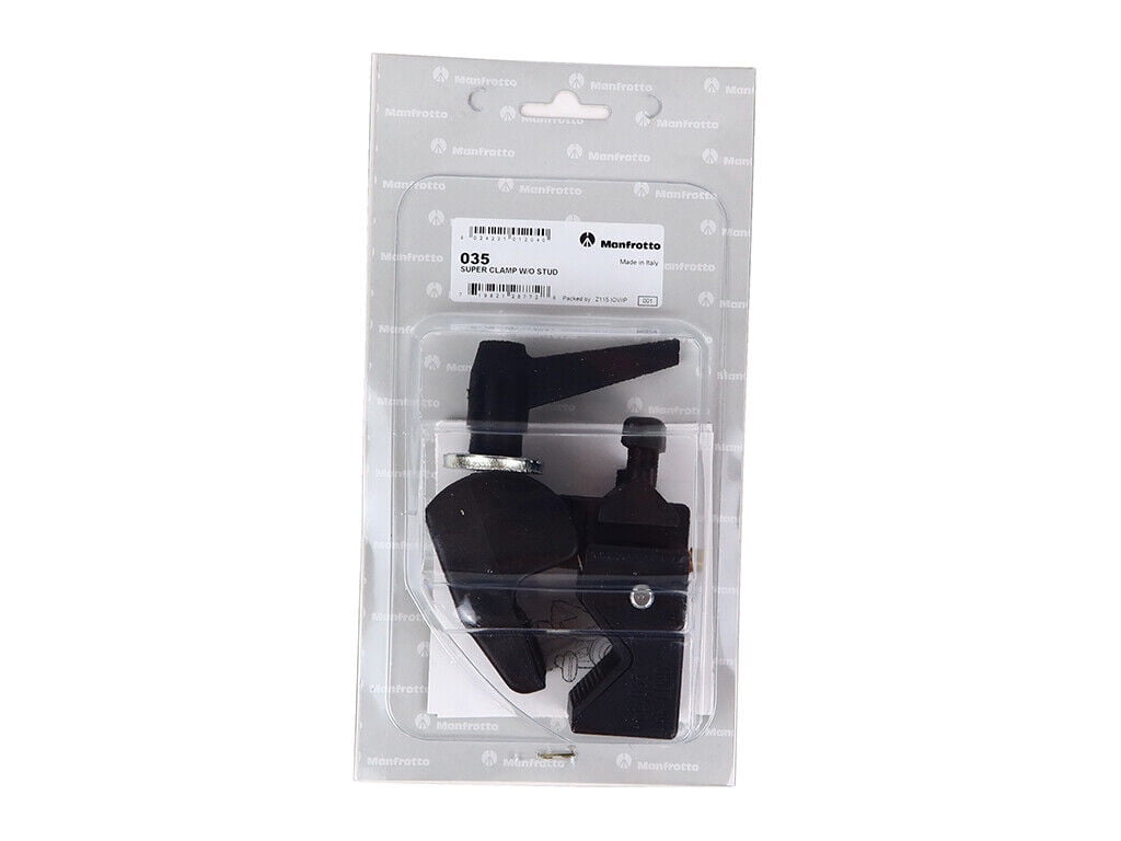 LOT OF 10 MANFROTTO 035 SUPER CLAMP W/O STUD MAX 15KG GRIP FOR TOTAL ...