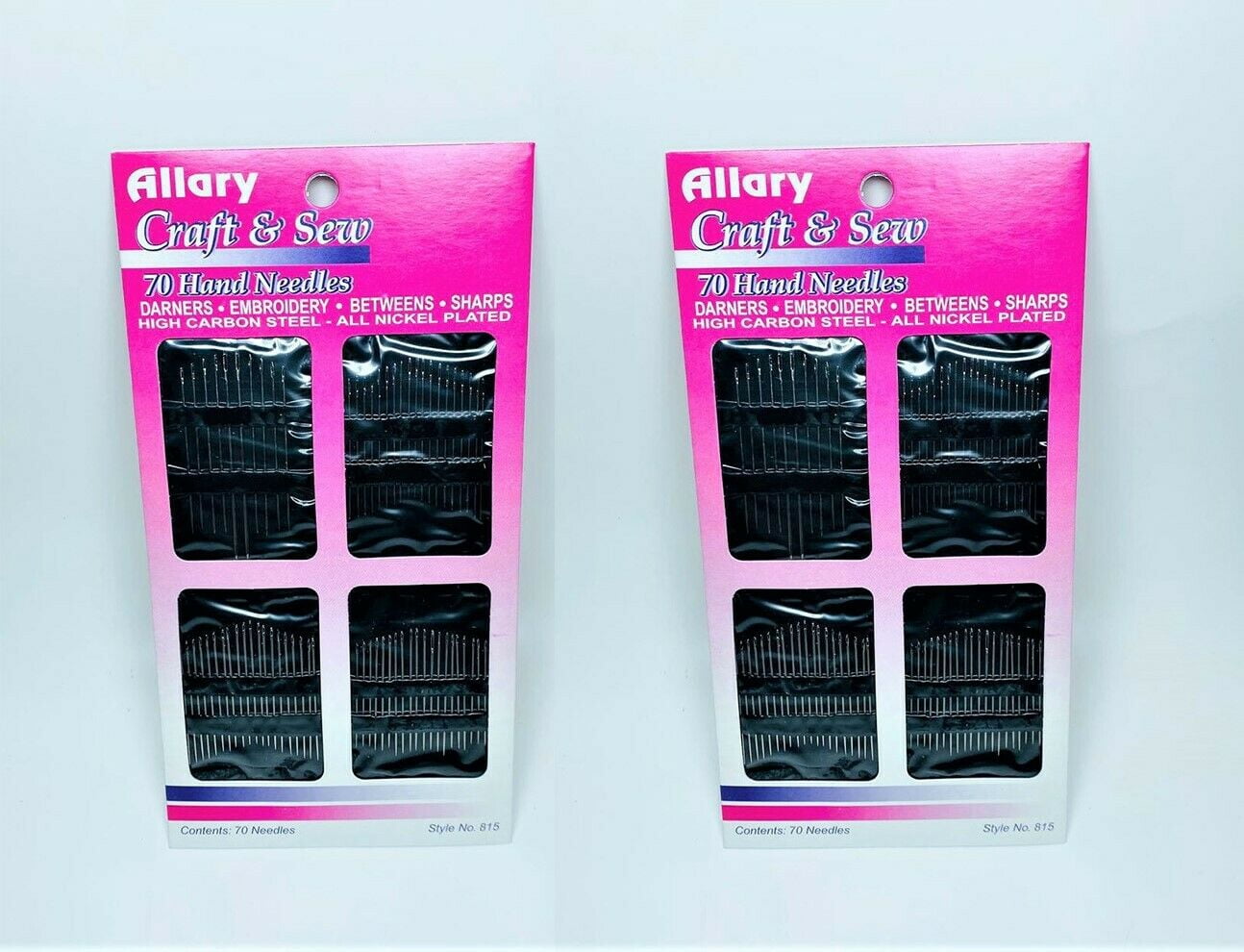 LOT OF 2 Allary Sewing Hand Needles 140 count Sharps, Darners ...