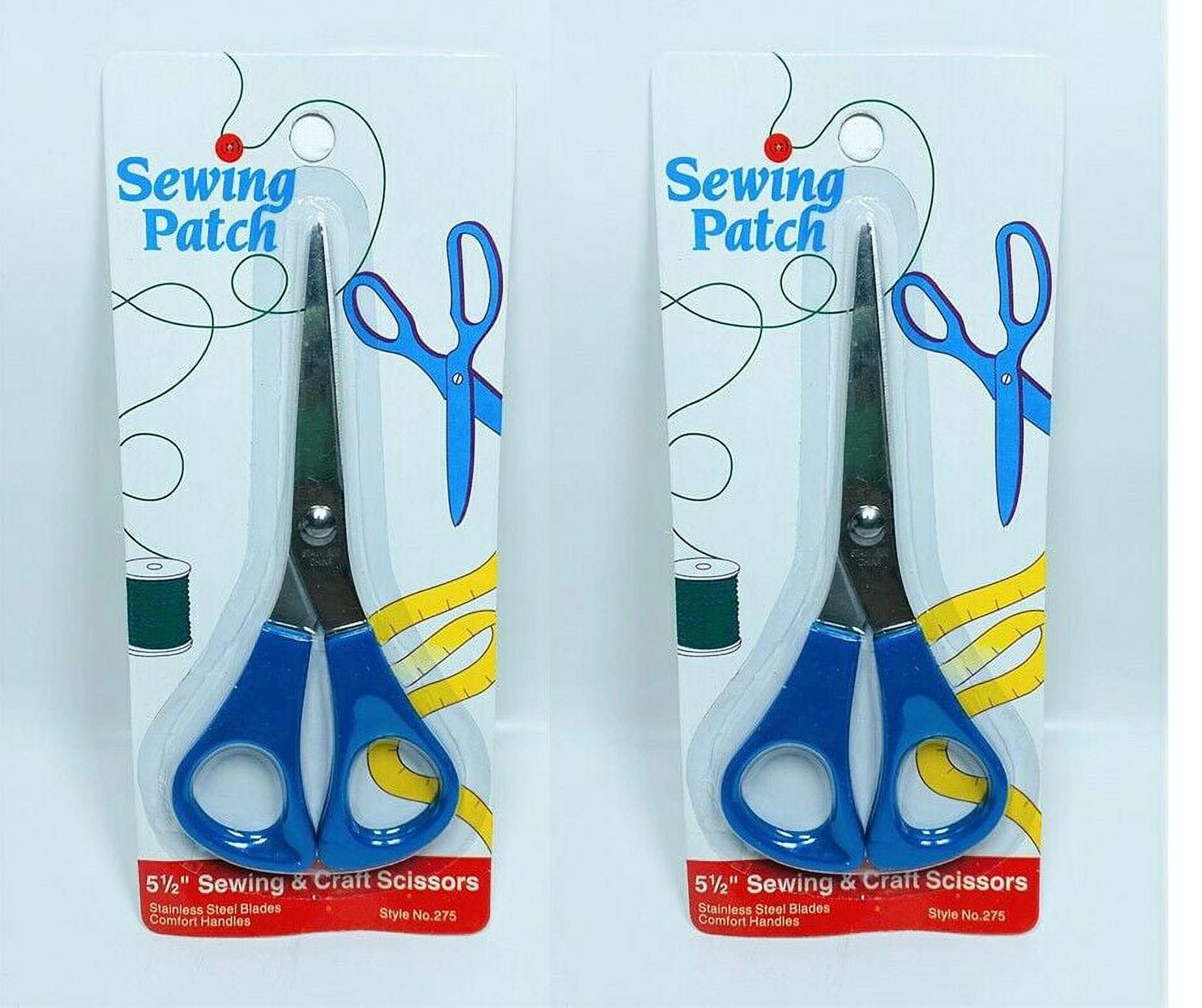 LOT OF 2 Allary Sewing Patch All Purpose Scissors , 5 1/2" - Blue ...