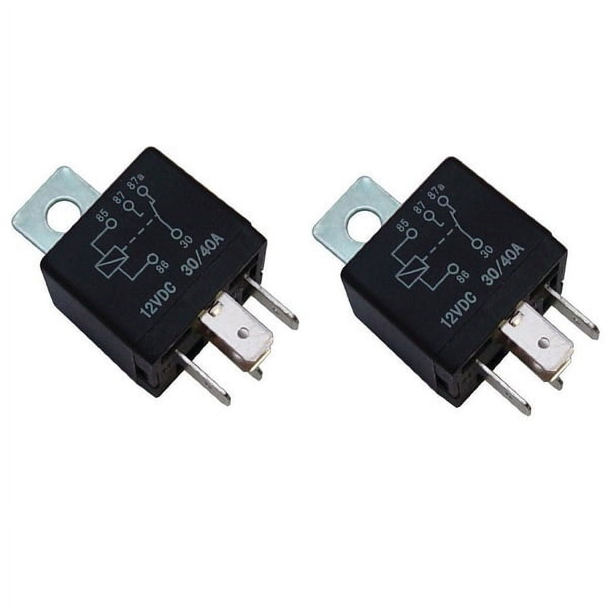 LOT OF 2 Omega AU-7 SPDT Single Pole Double Throw 30 / 40 AMP 12VDC ...