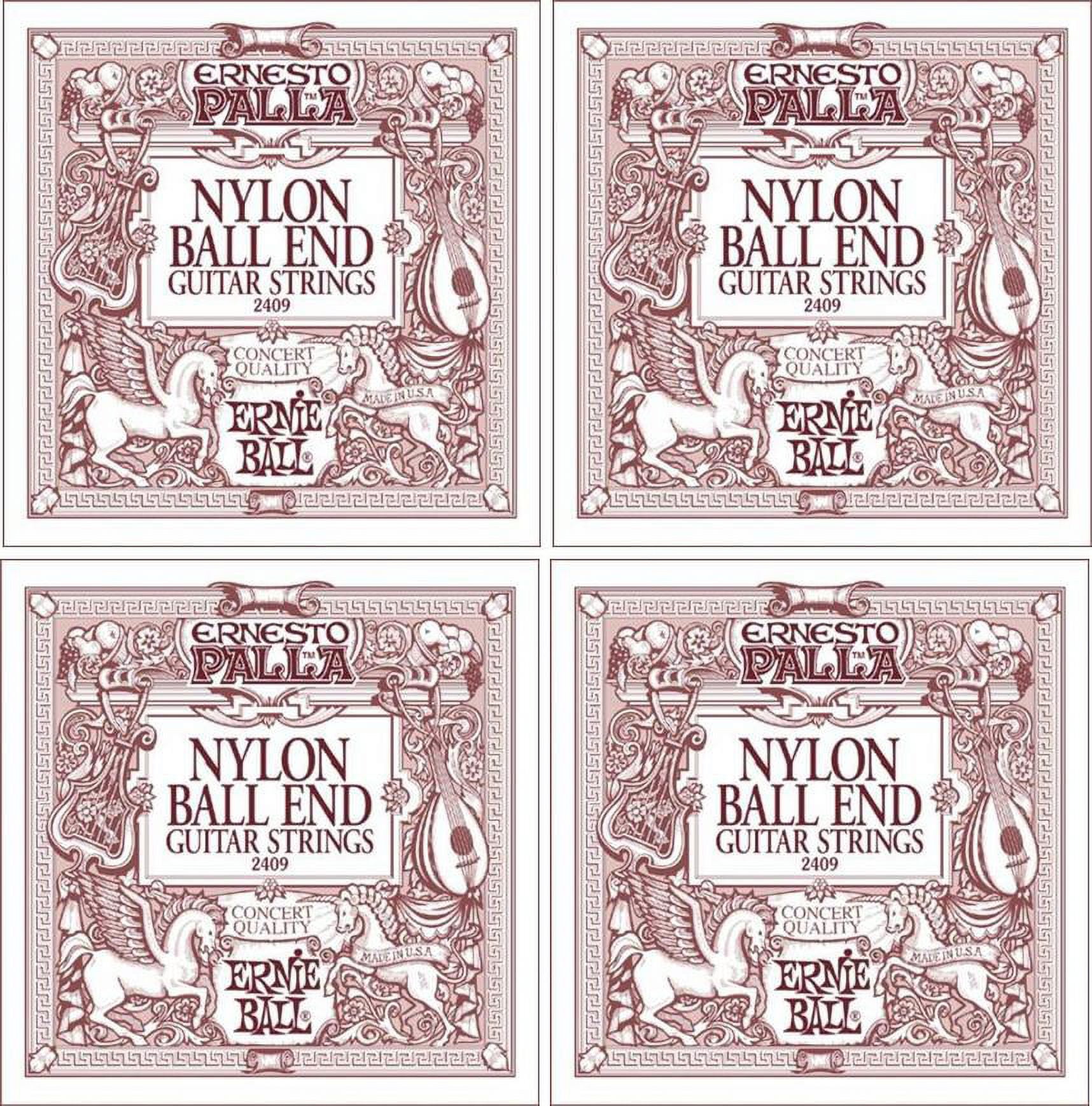 LOT OF 4 - Ernie Ball P02564 Ball End Nylon Acoustic Guitar Strings ...