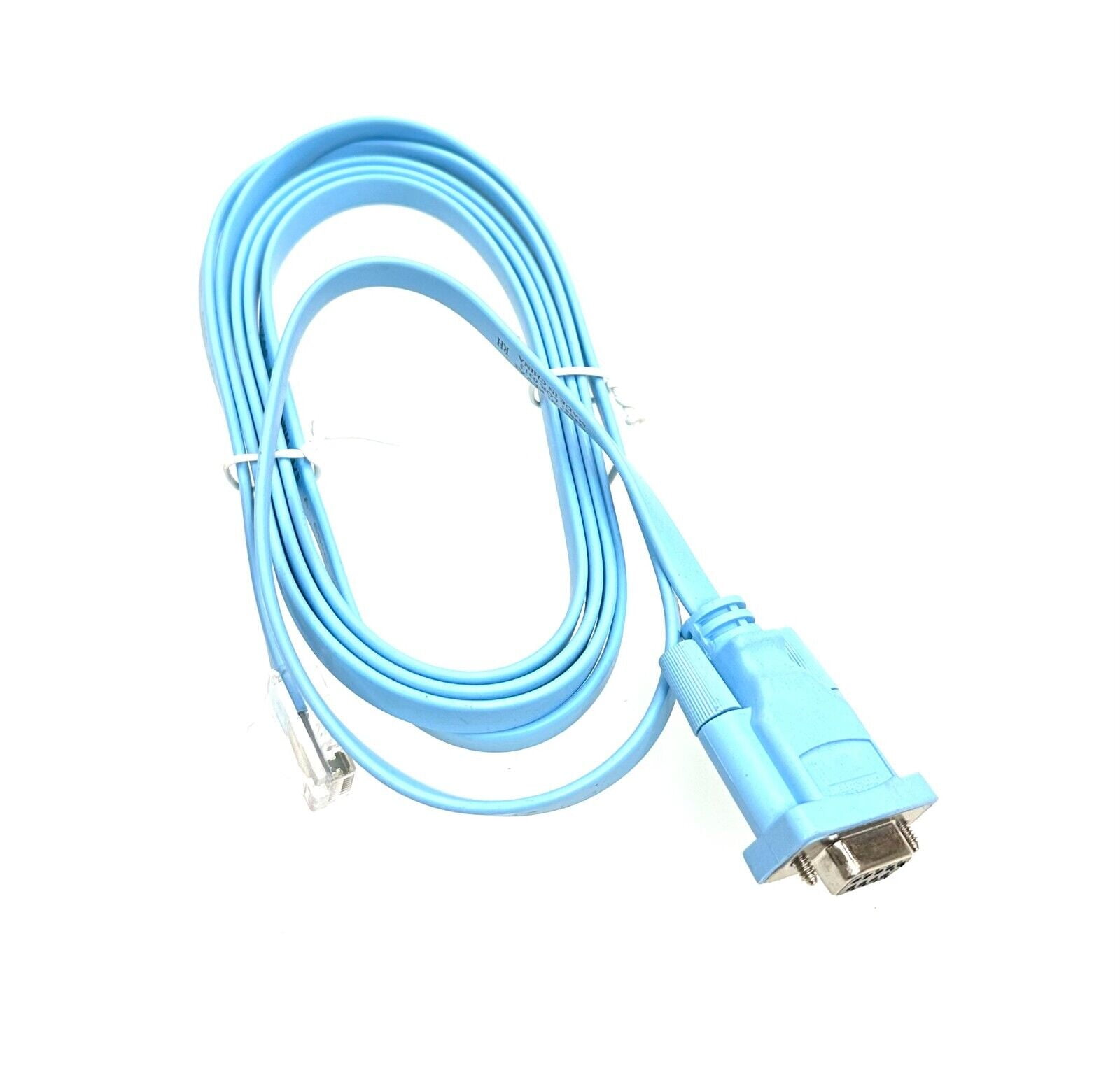 LOT OF 5 New Cisco RJ45 Male to DB9 Female 6ft Rollover Console Cable ...