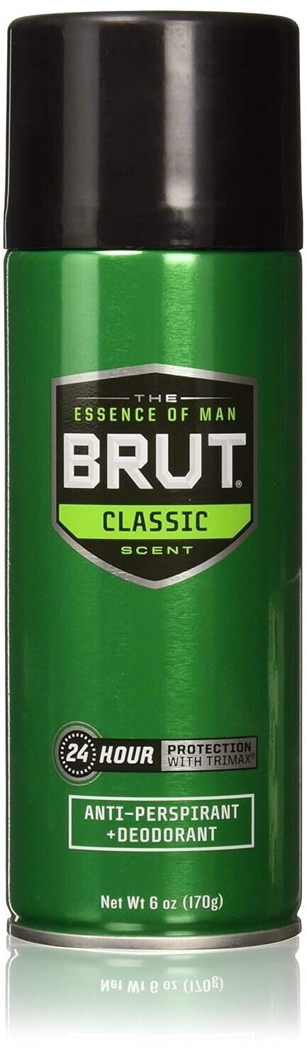 Brut Deodorant 6oz Aerosol Classic Scent(Anti-Perspirant) (6 Pack ...