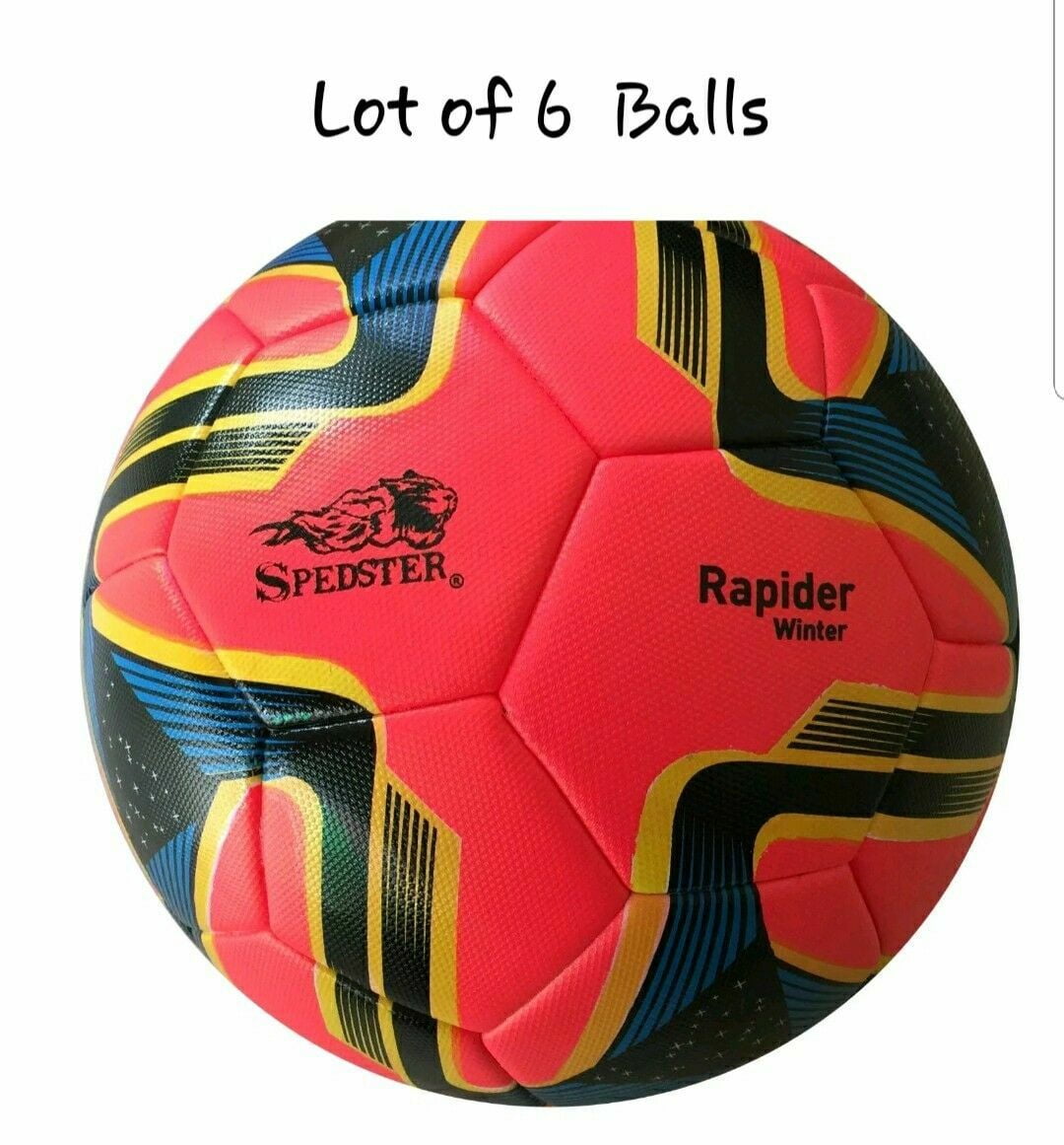 LOT OF 6 Spedster Top red Rapider thermo bonding Premium soccer balls ...