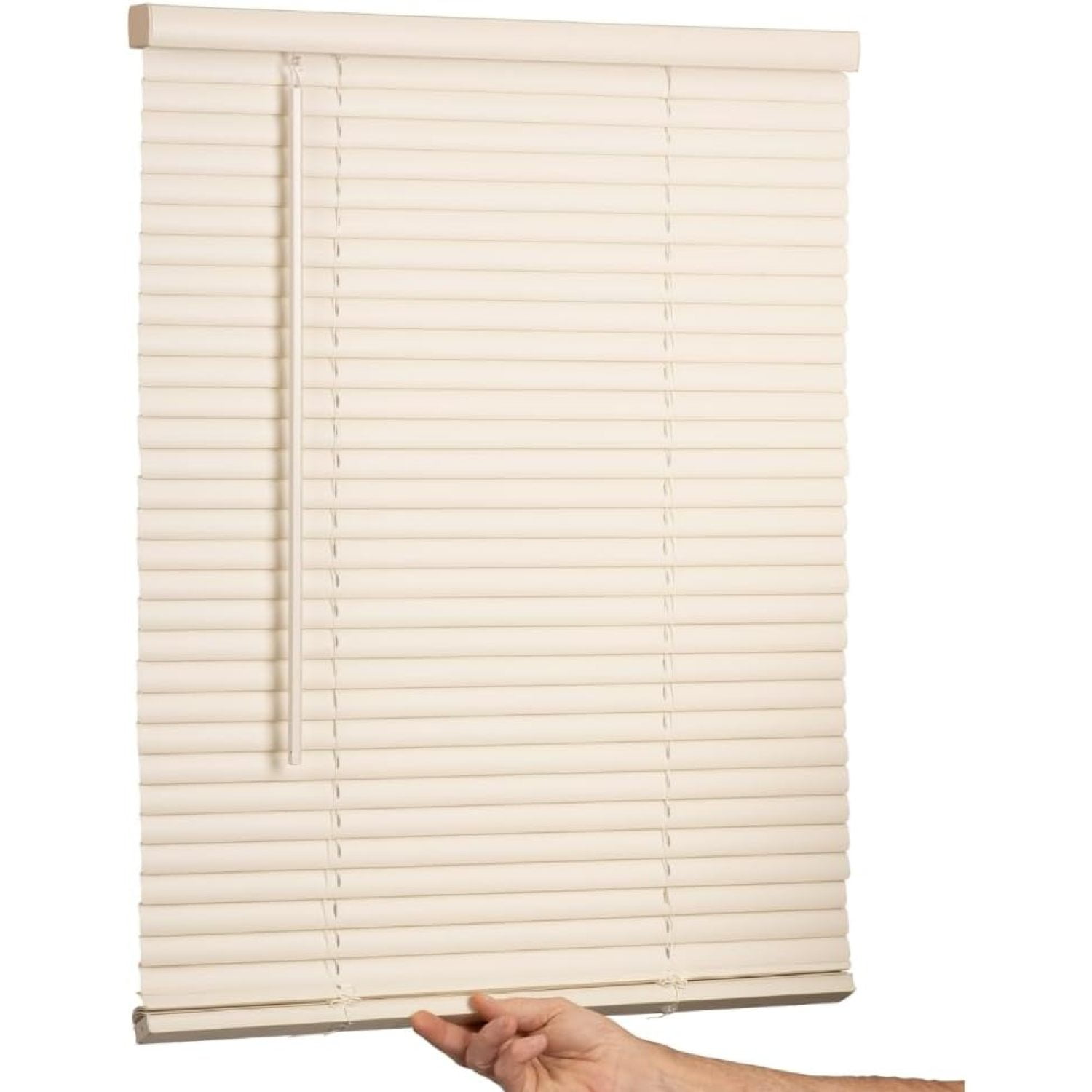 LOTUS & WINDOWARE Cordless Mini Blind, 1" Vinyl Slats, 41" Wide x 60 ...