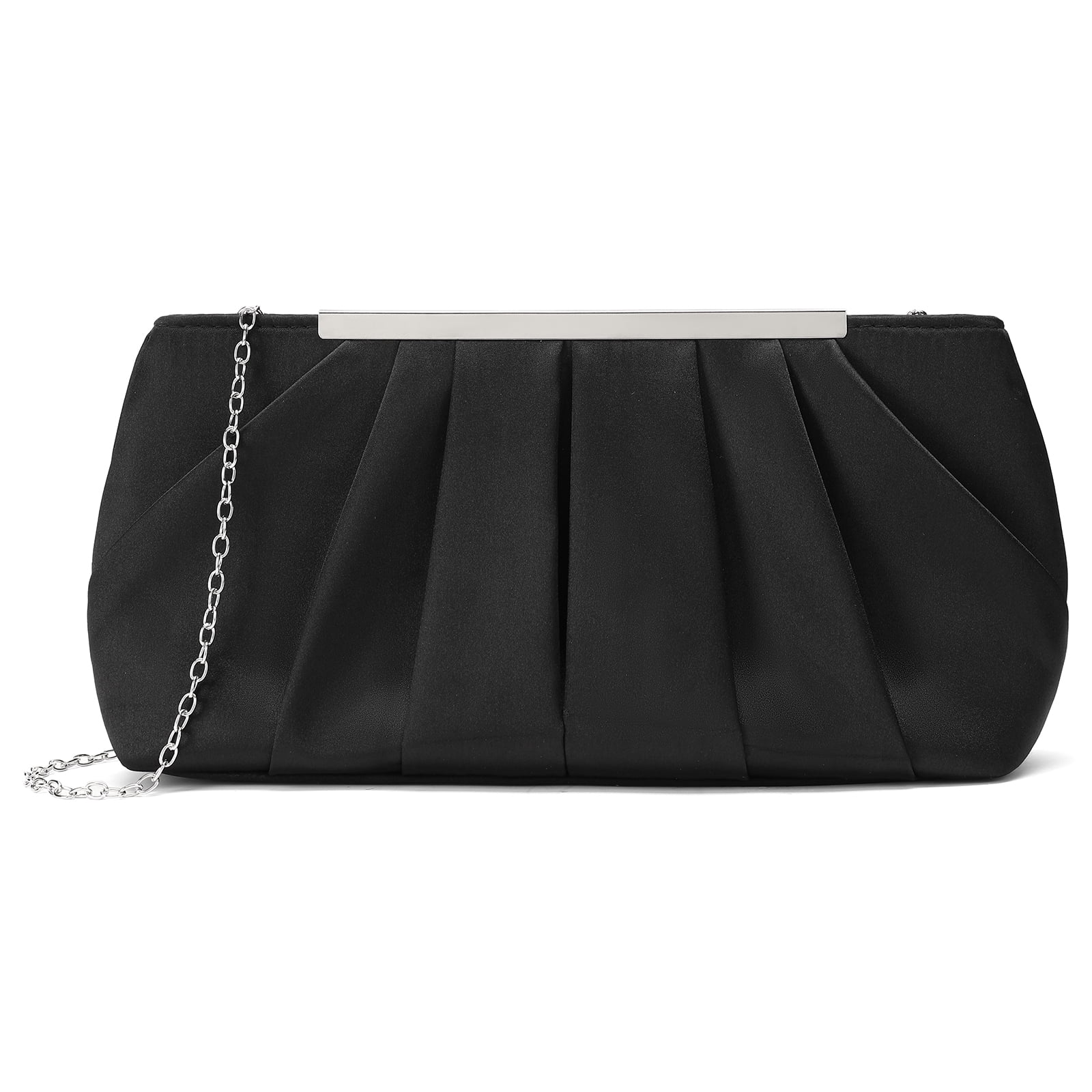 LOUEBICA Clutch Purses for Women Evening Bag Elegant Pleated Satin ...