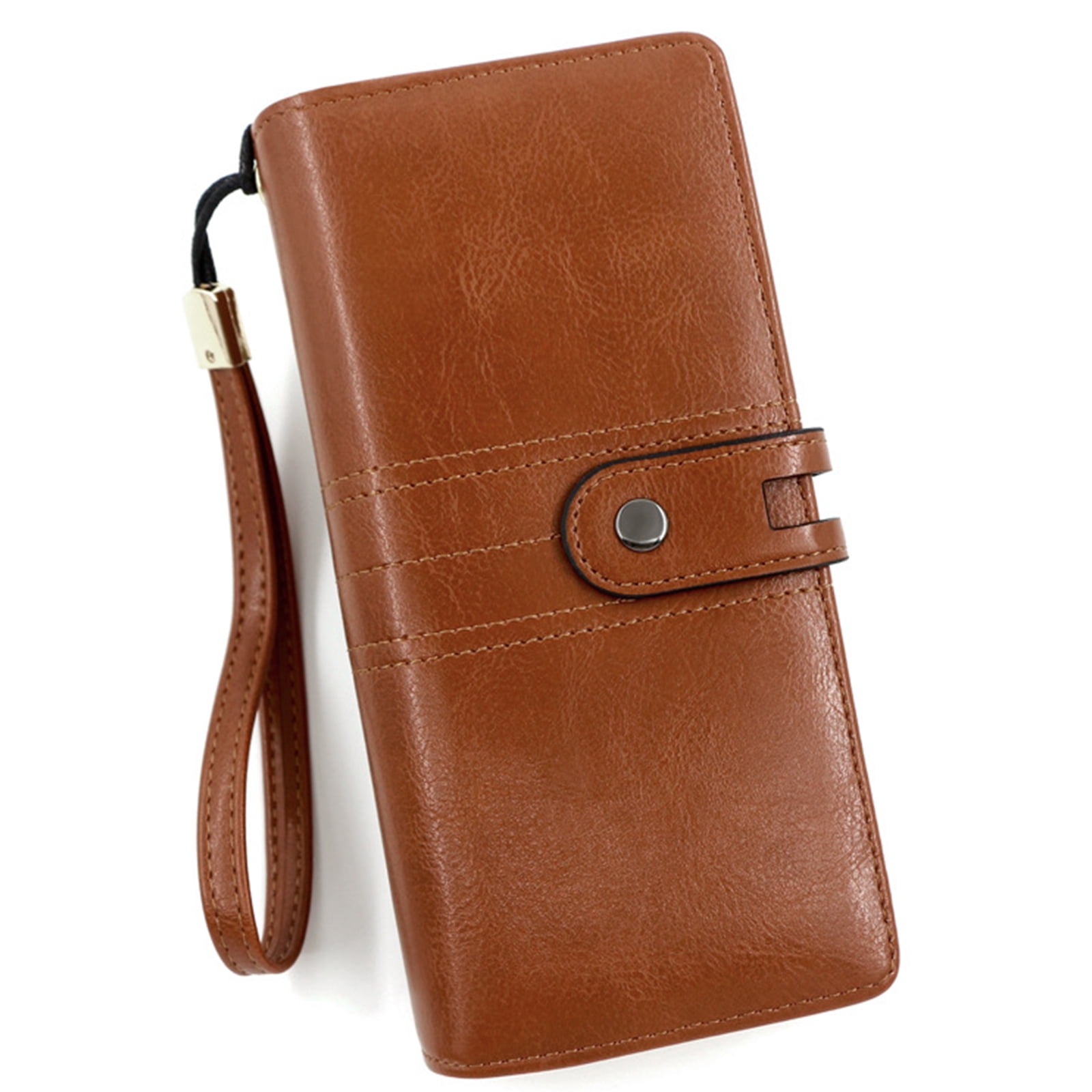 LOUEBICA Women's Wallet Large Capacity RFID Blocking Leather Wristlet ...