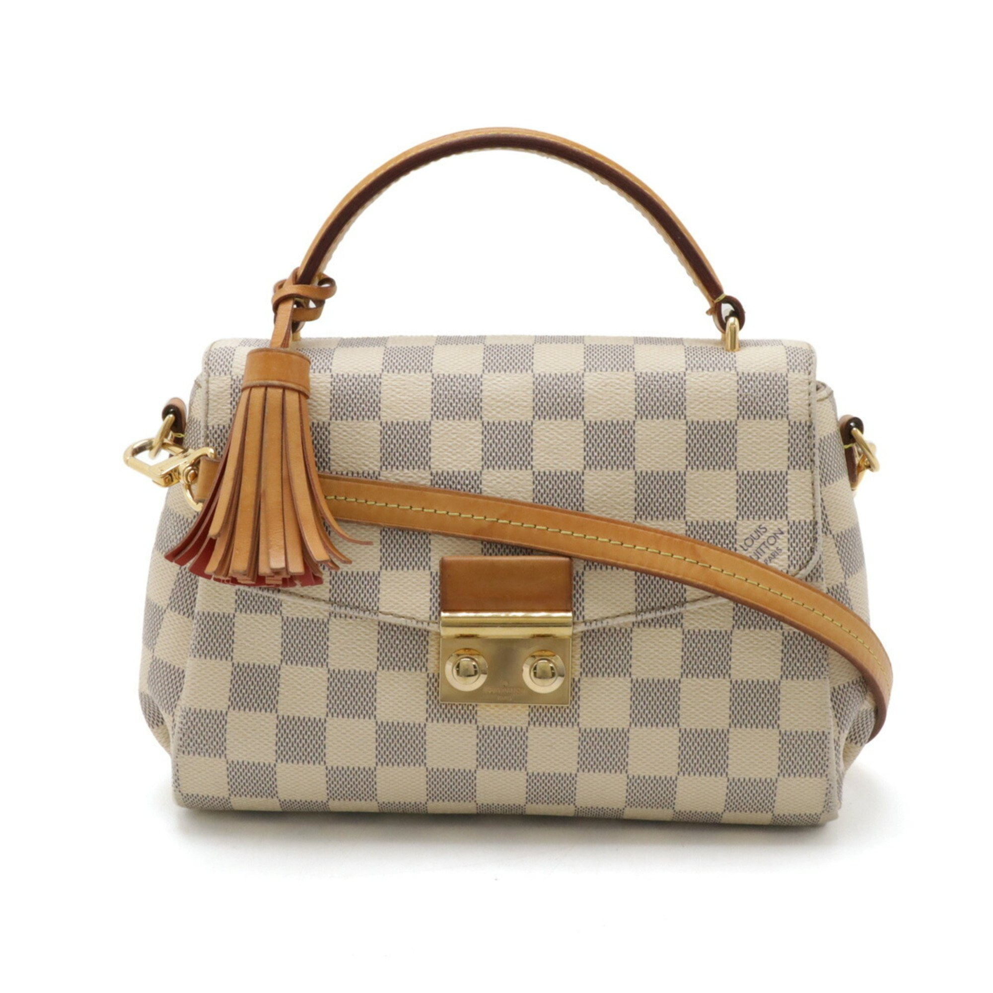 Pre-Owned LOUIS VUITTON Croisette Damier Azur Satchel Pre-Owned LOUIS VUITTON Croisette Damier Azur Satchel