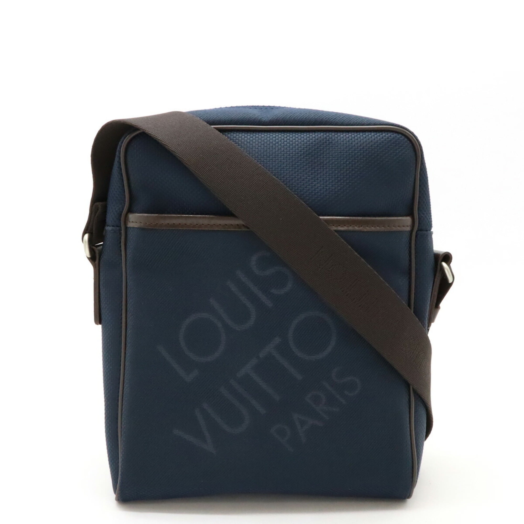 Pre-Owned LOUIS VUITTON Damier Geant Citadan NM Shoulder Bag Blue Ocean ...