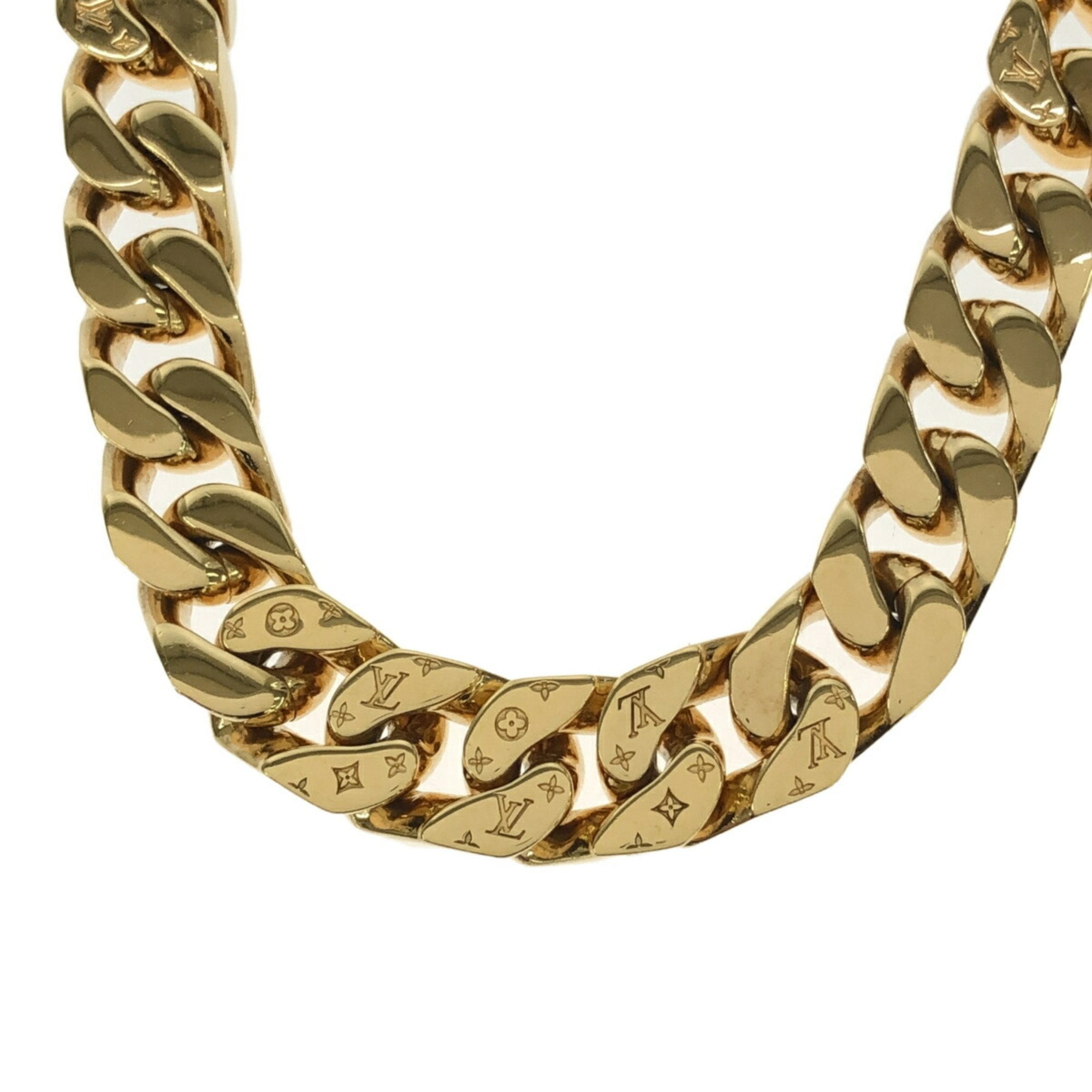 Pre-Owned LOUIS VUITTON Louis Vuitton Collier LV Chain Link Necklace ...