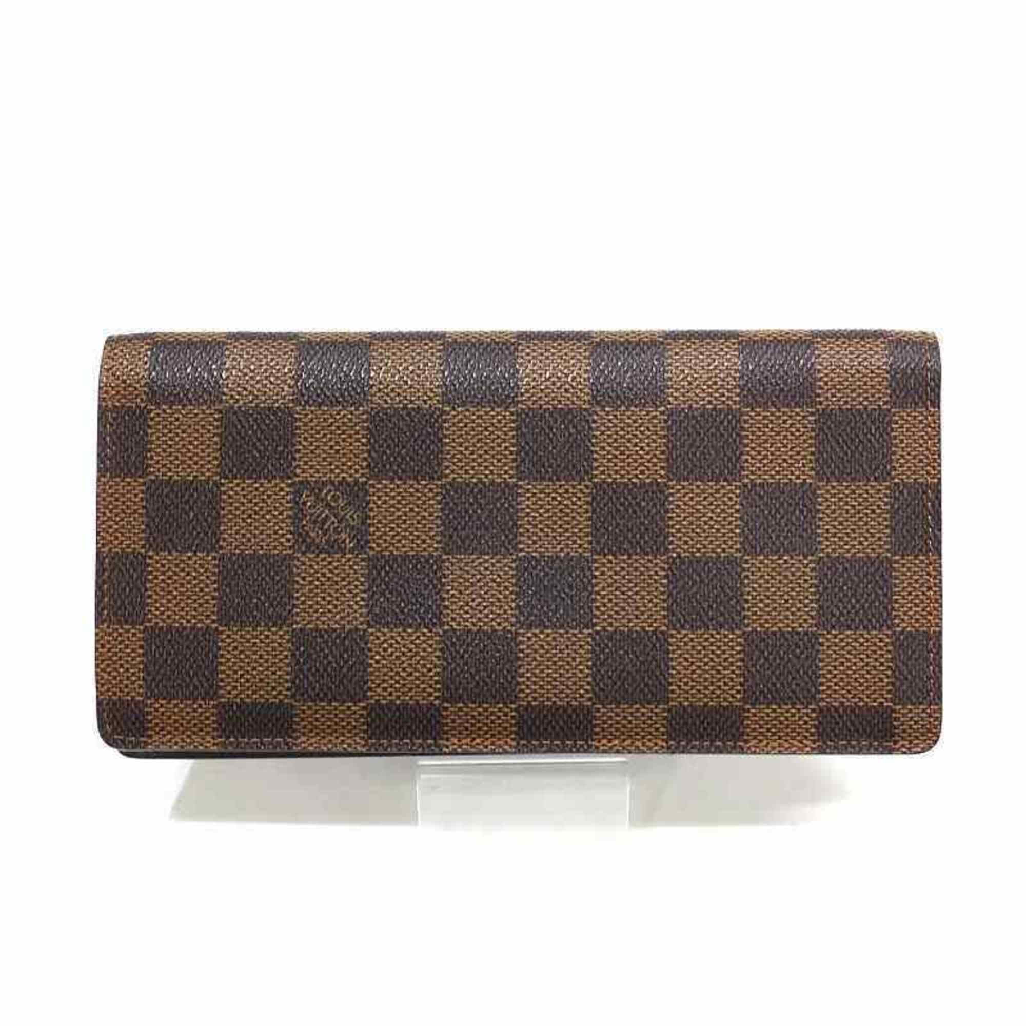 Pre-Owned LOUIS VUITTON Louis Vuitton Portefeuille Brazza N60017 Long ...