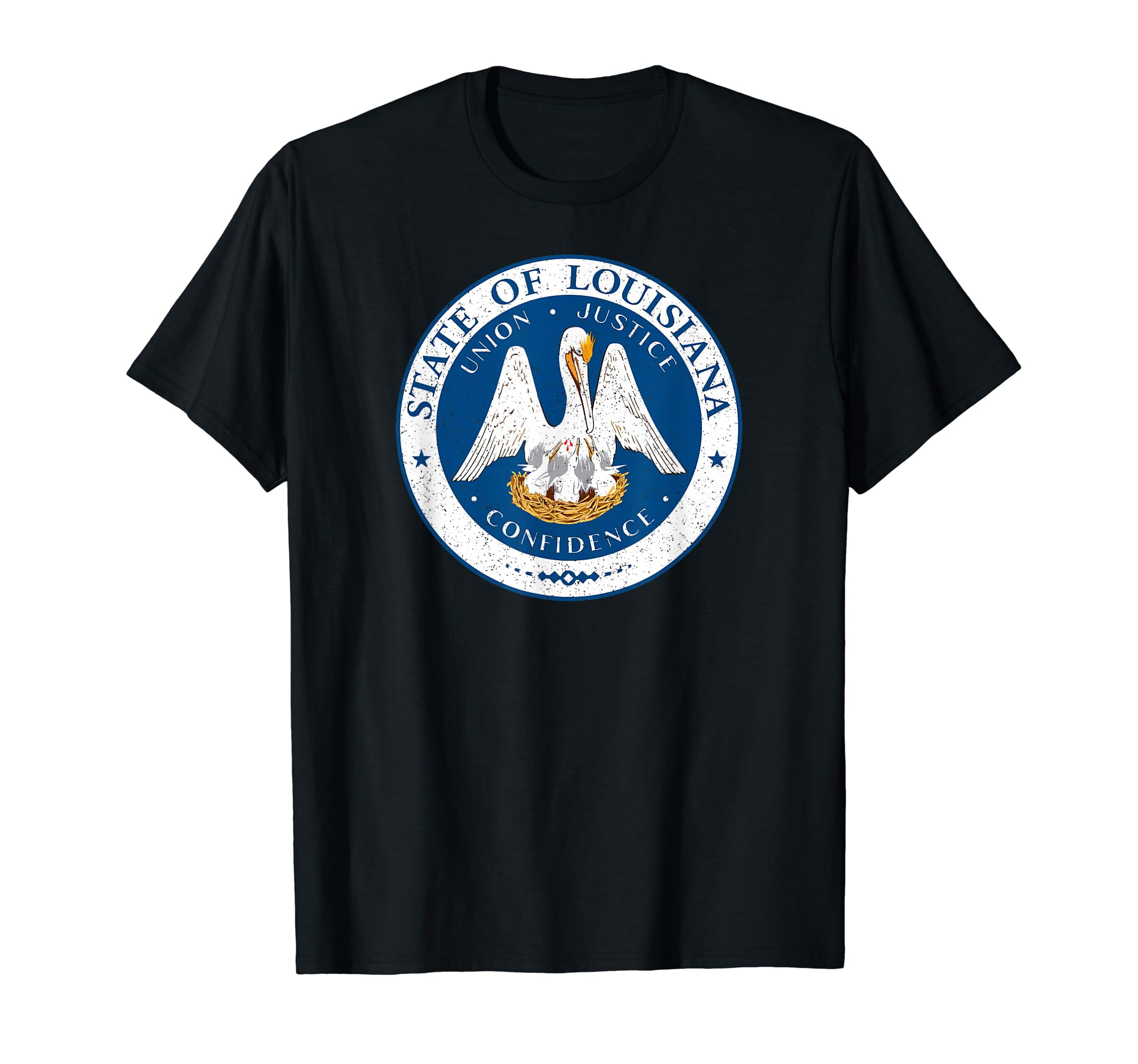 LOUISIANA STATE SEAL PELICAN FLAG T-Shirt - Walmart.com