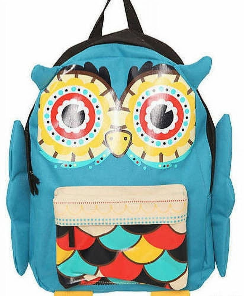 LOUNGEFLY Owl Backpack Student Owl Turquoise Cute Ear Feet Wings School ...