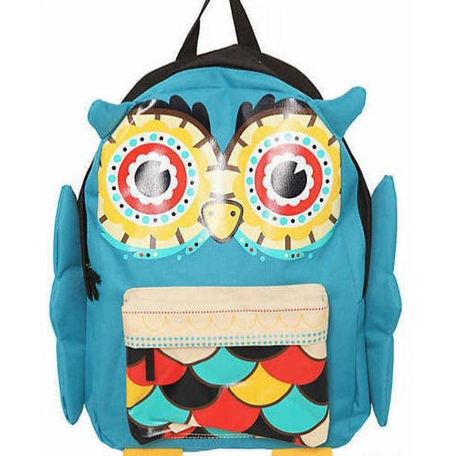 LOUNGEFLY Owl Backpack Student Owl Turquoise Cute Ear Feet Wings School ...