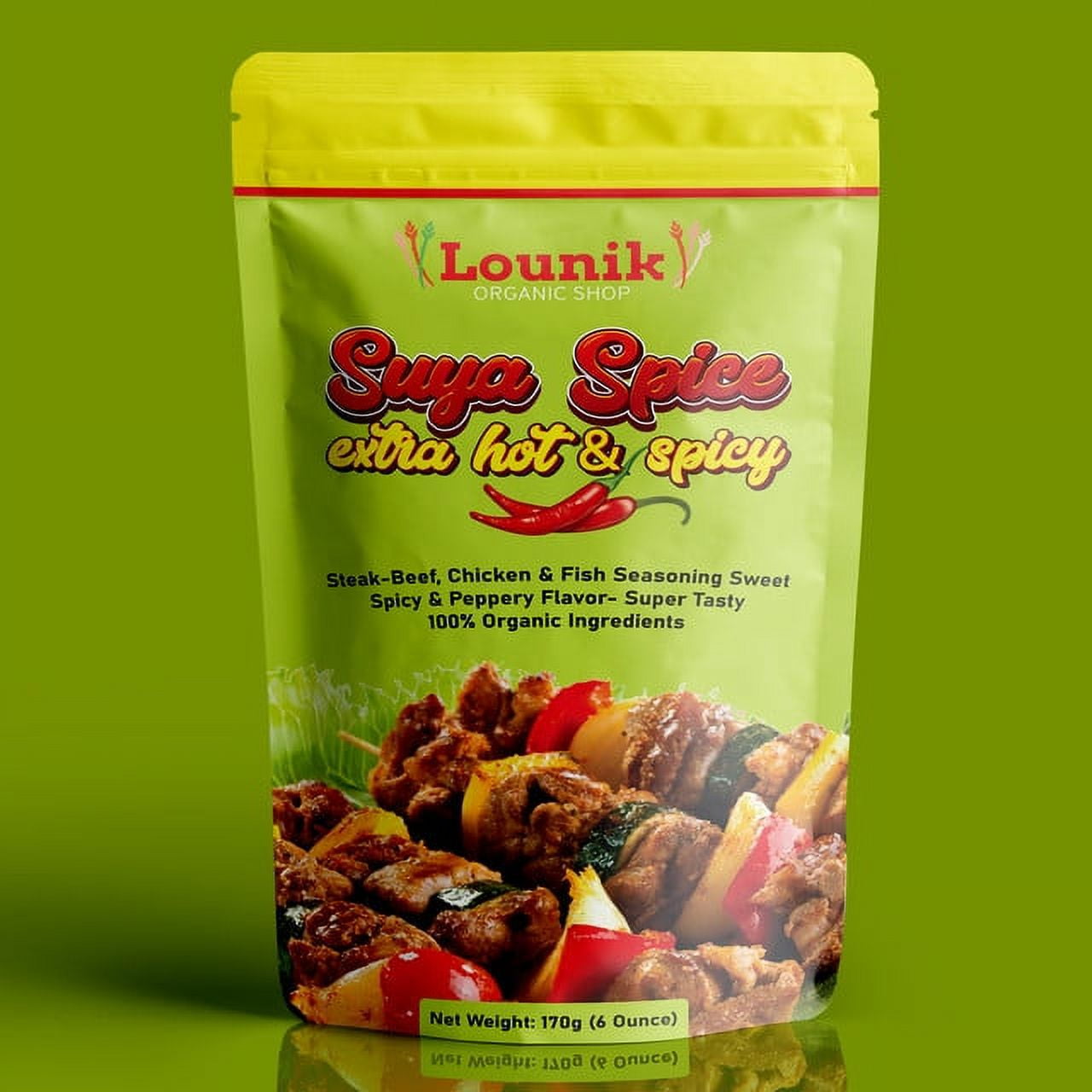 LOUNIK SUYA SPICE/ EXTRA HOT & SPICY Steak-Beef, Chicken & Fish ...