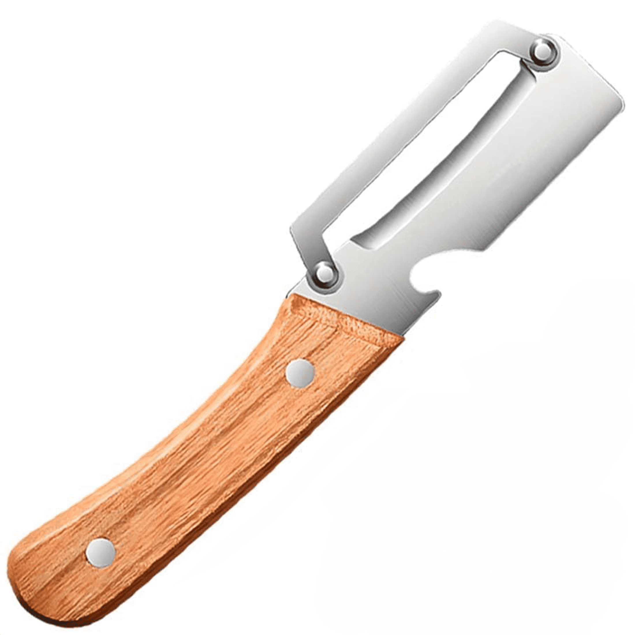 LOUQIBINE Multi-Functional Vegetable Peeler with Ergonomic Wood Handle ...