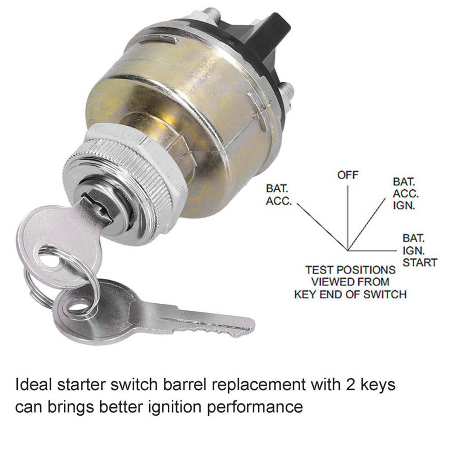 LOUVEROLA General Motors Ignition Starter Switch Replacement Barrel ...