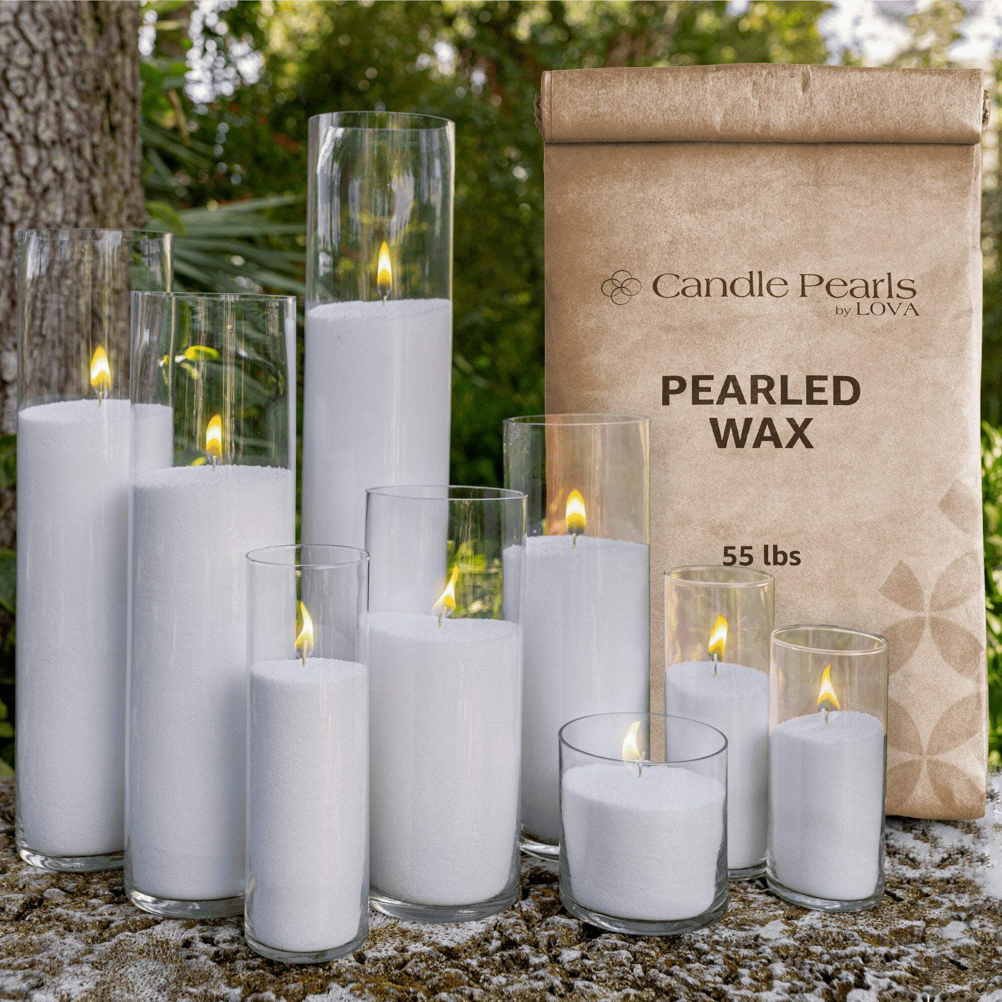 LOVA Candle Pearls™ Pearled Wax 55 lbs (25kg) - Candle Powder Sand Wax ...